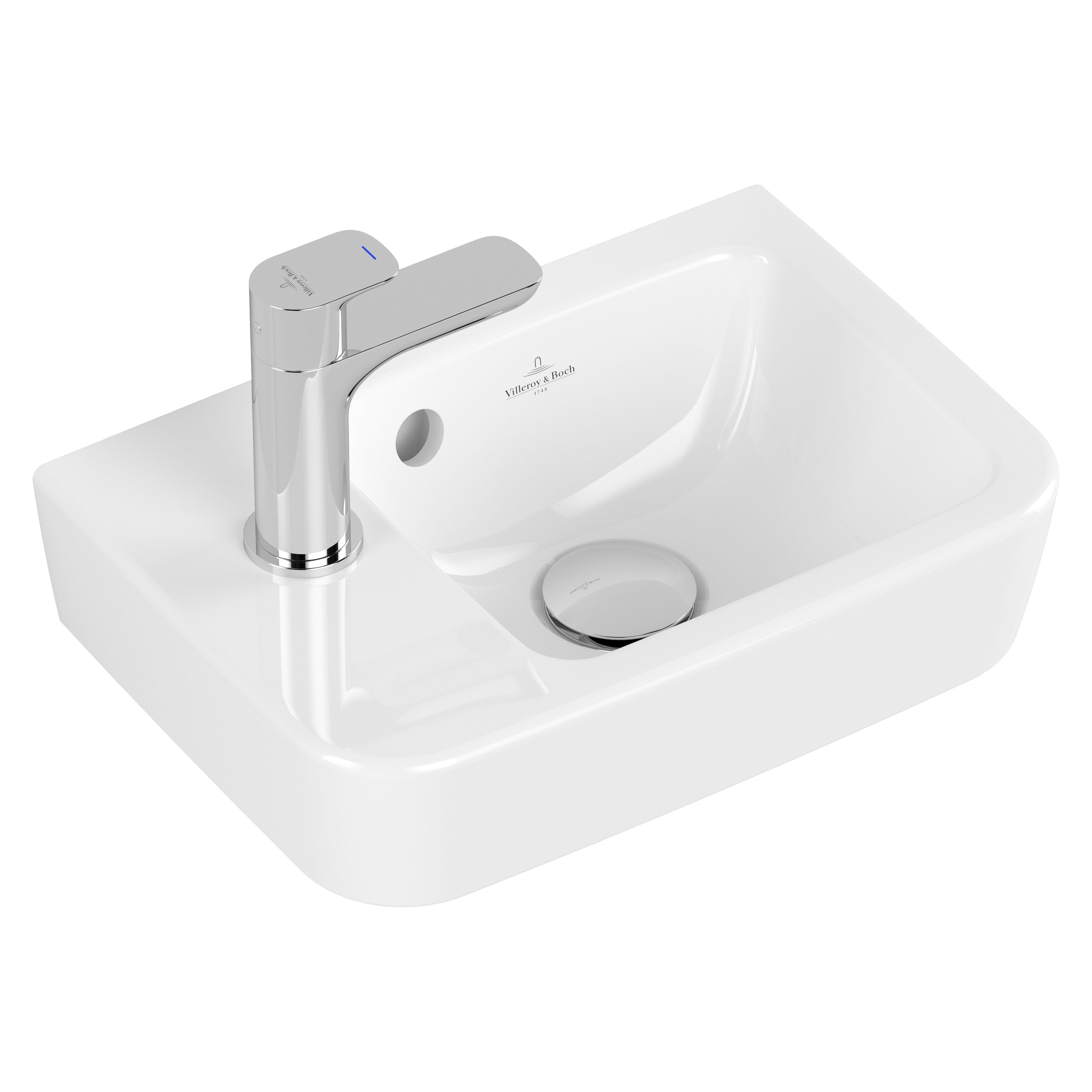 Villeroy & Boch O.novo, pack lave-mains avec robinetterie, bonde clic ...