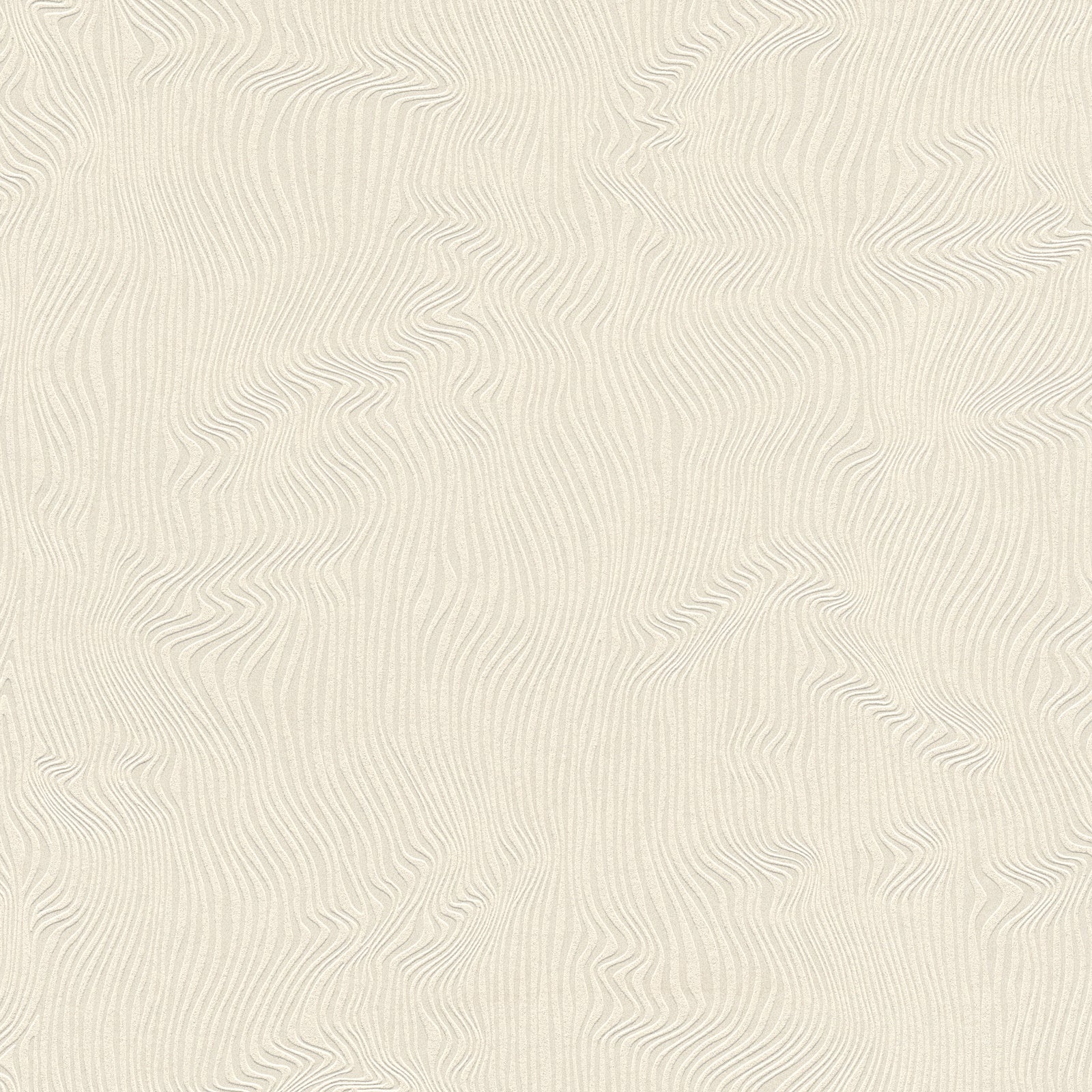 Papier peint beige ondulations en relief Tapisserie beige motif pour ...