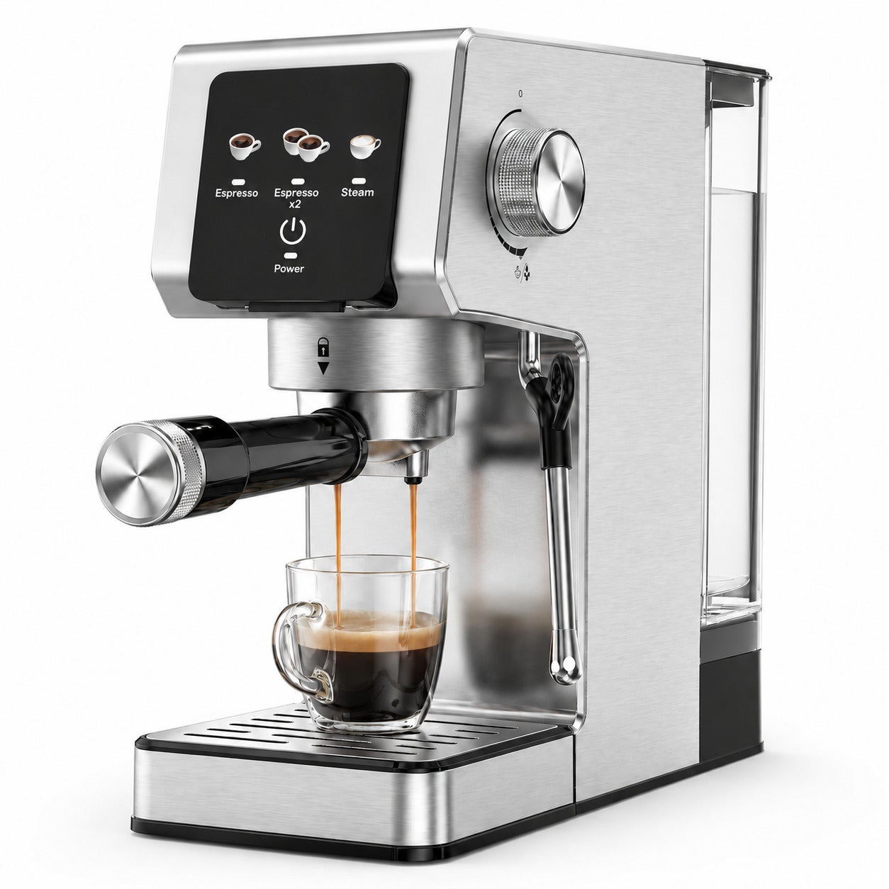 Machine à Expresso Professionnelle 20 Bar 1350W | Écran Tactile ...