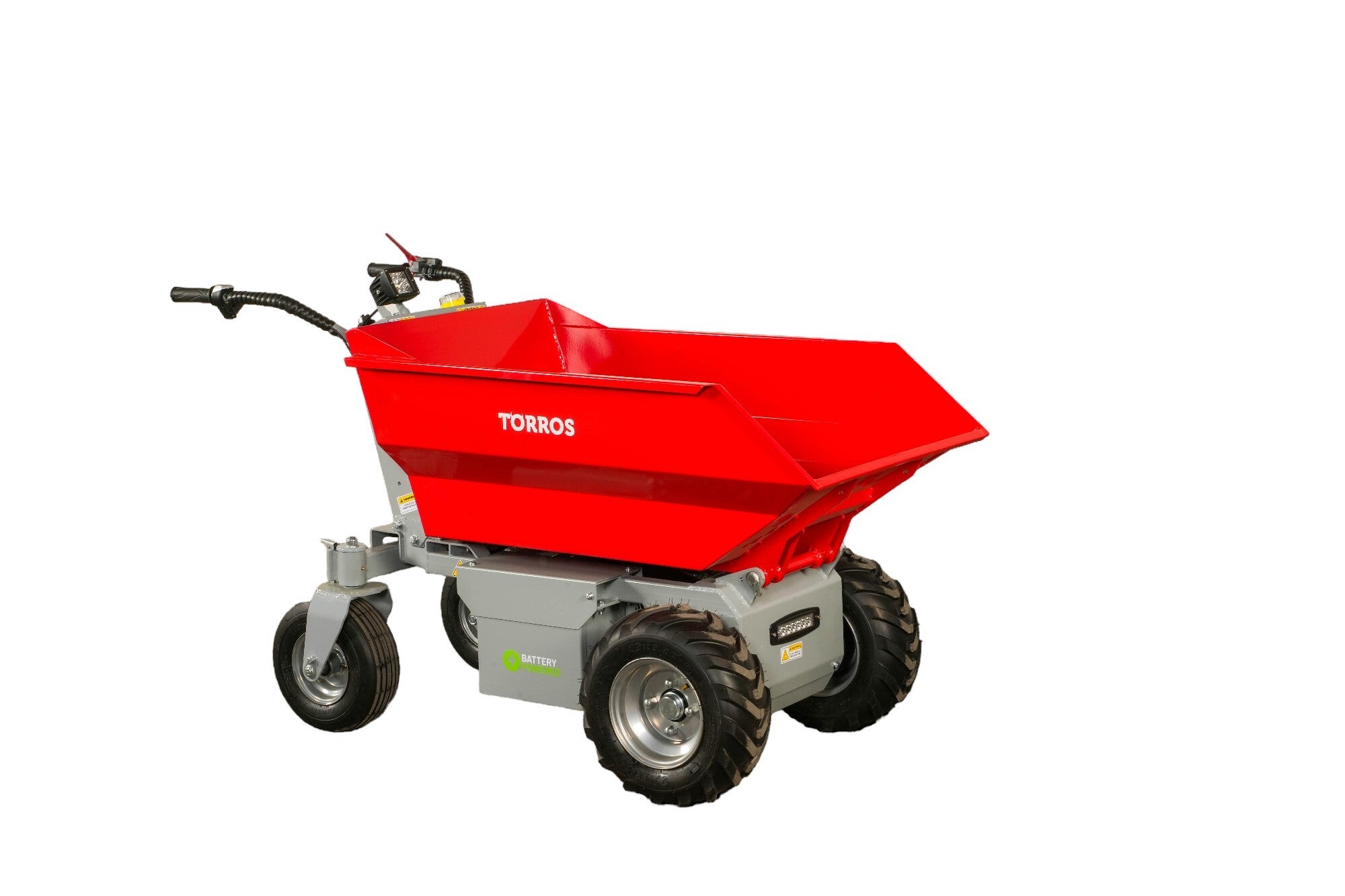 Mini dumper électrique 500kg 245L benne basculante hydraulique batterie ...