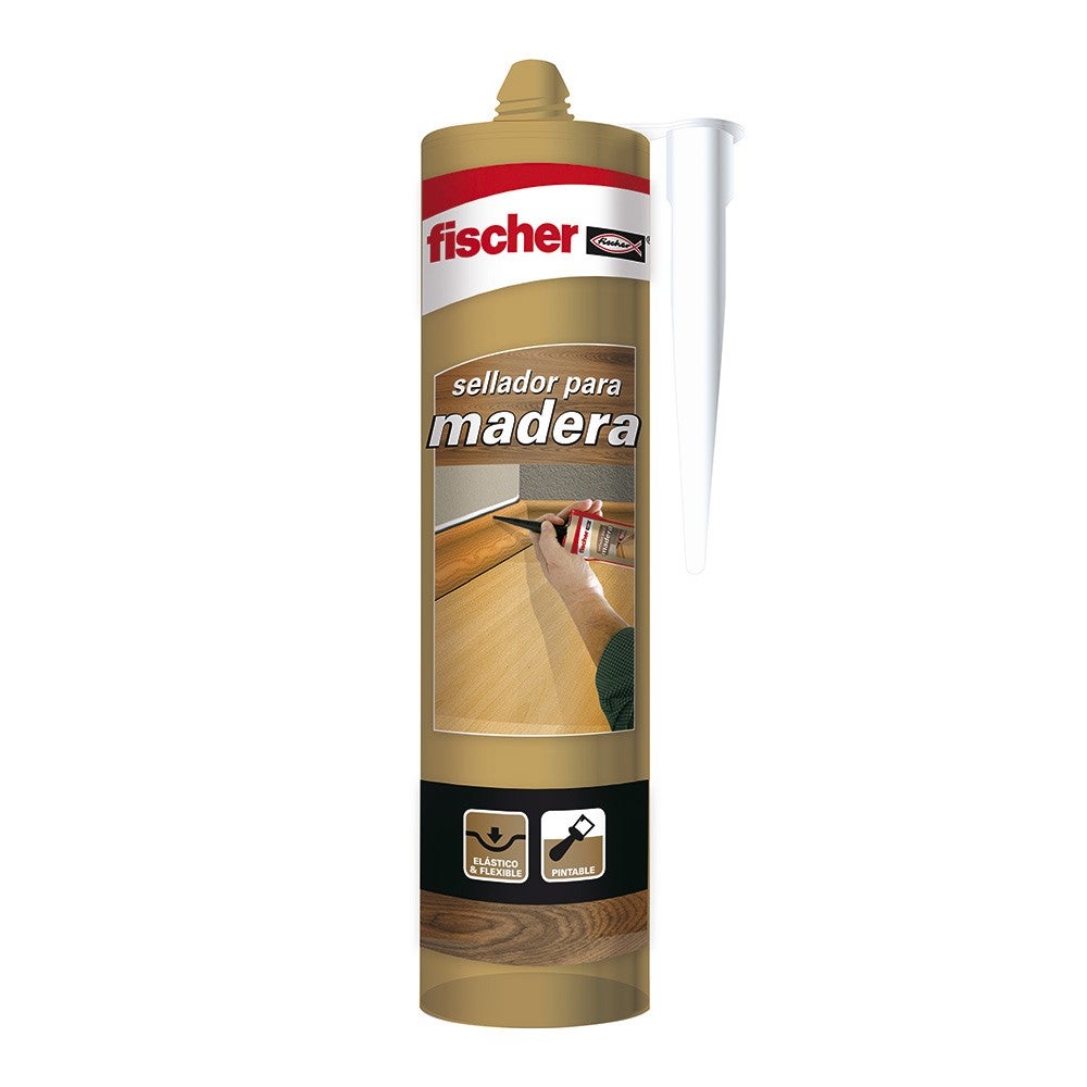 Mastic pour bois couleur chêne fischer 310ml 98696 | Leroy Merlin