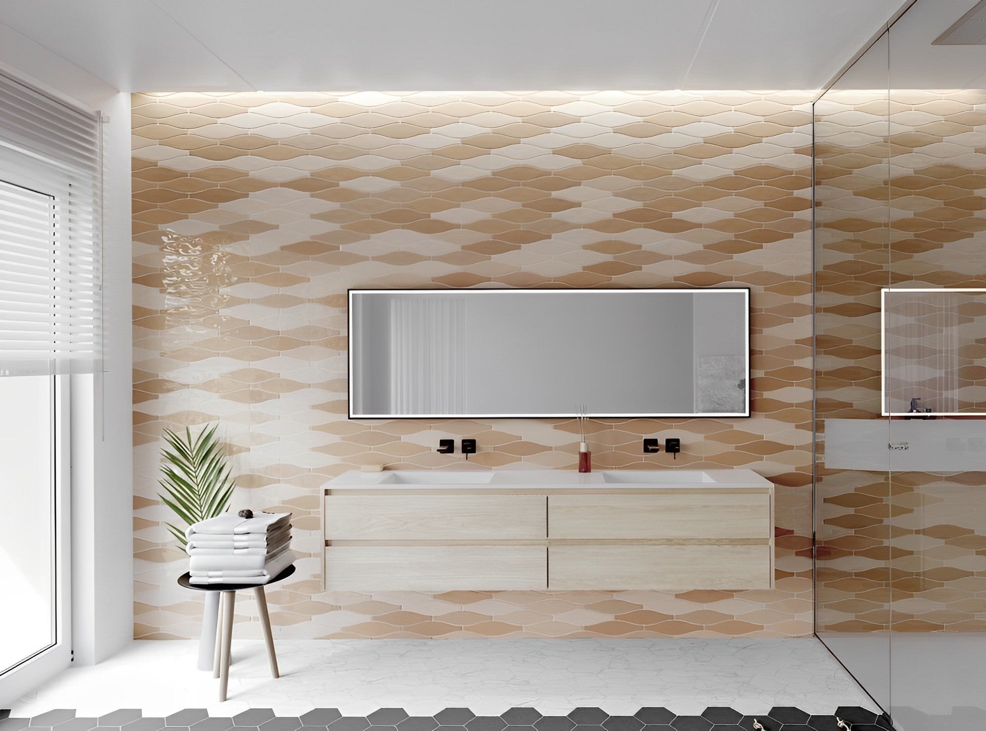 Carrelage Faience murale Rio rose Brillant 7.5x30 cm | Leroy Merlin