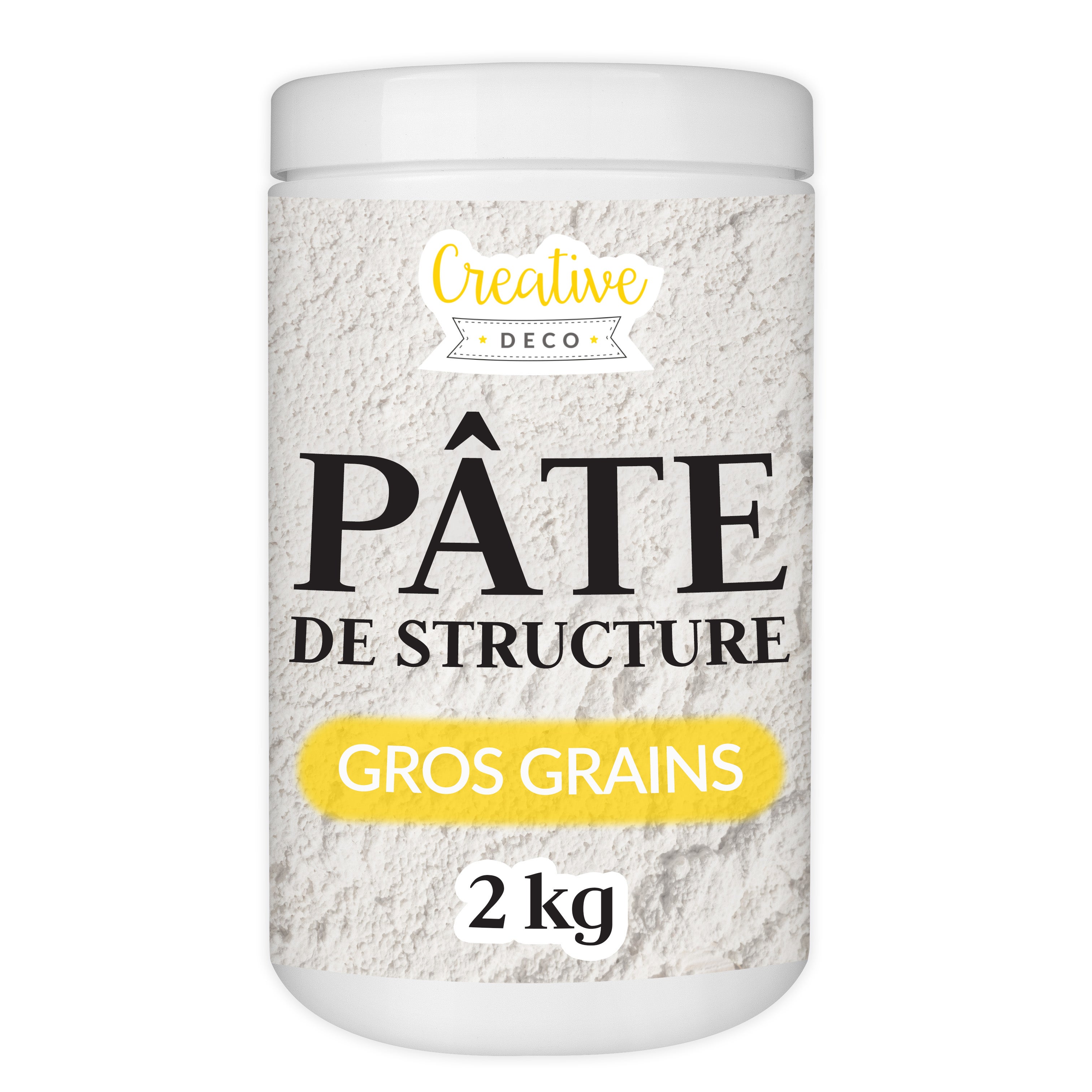 Creative Deco Modeling Paste Pâte de Structure Gros Grains 2kg | Pâte à ...
