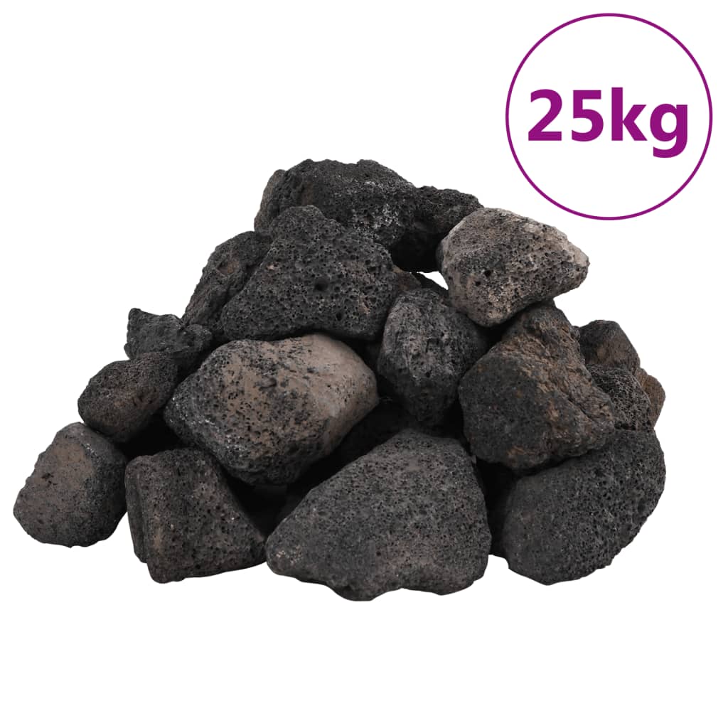 Roches volcaniques noires 25 kg 5-8 cm | Leroy Merlin