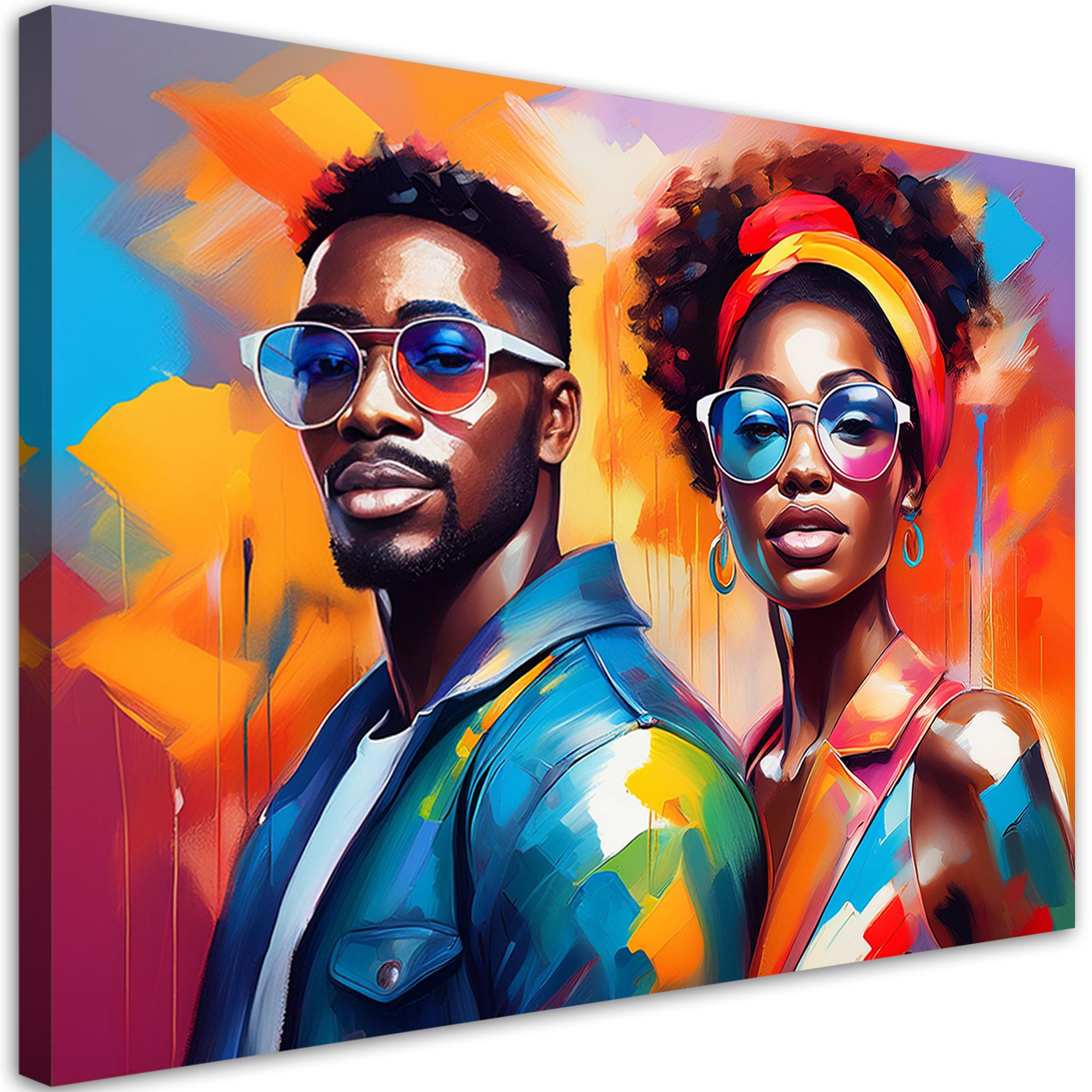 Cadre déco, Abstraction People Colour 60x40 | Leroy Merlin