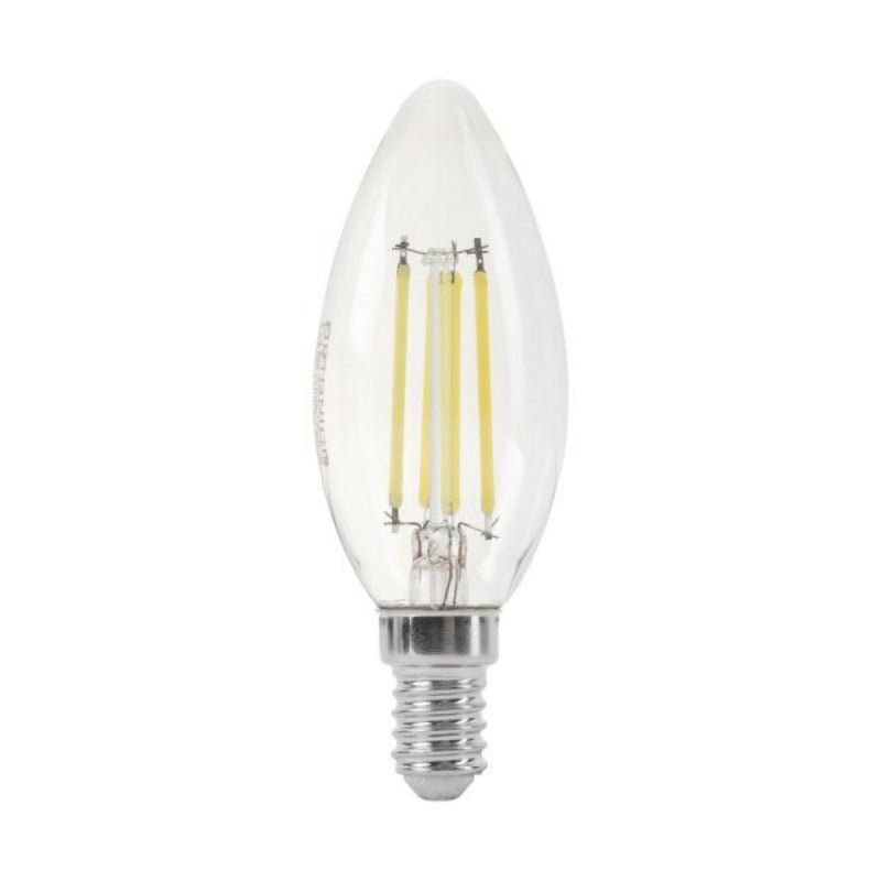 Ampoule LED E14 Filament 6W C35 Bougie - Blanc Neutre 4000K - 5500K - SILAMP | Leroy Merlin