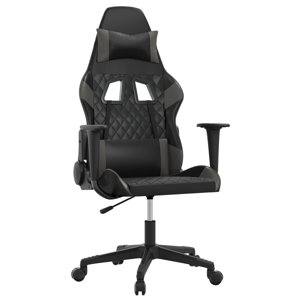 Fauteuil gaming en similicuir noir et gris - COMFORTXL | Leroy Merlin