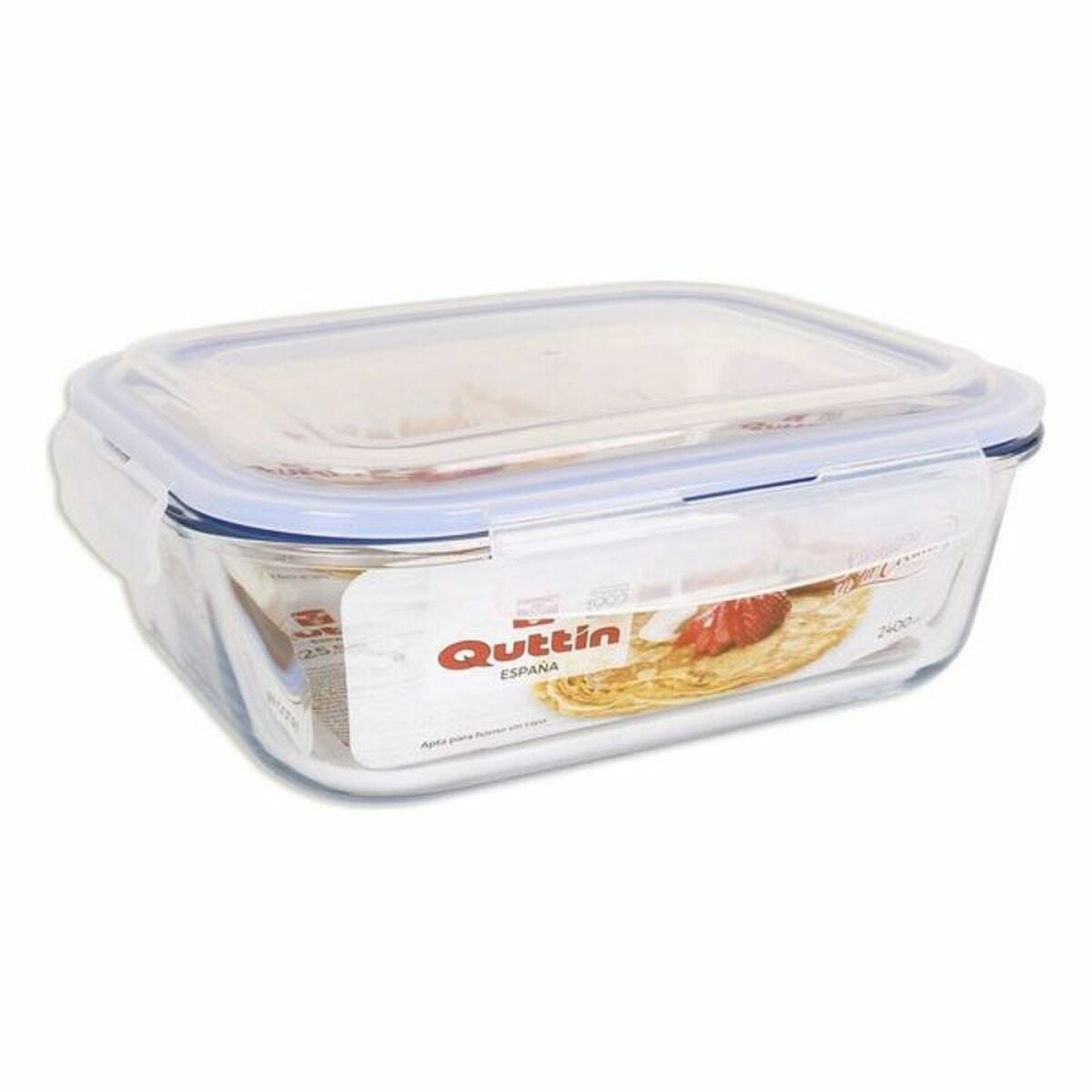 Recipiente cristal cuadr. s-valvula hermetic 20x20 cm 2200cc | Leroy Merlin