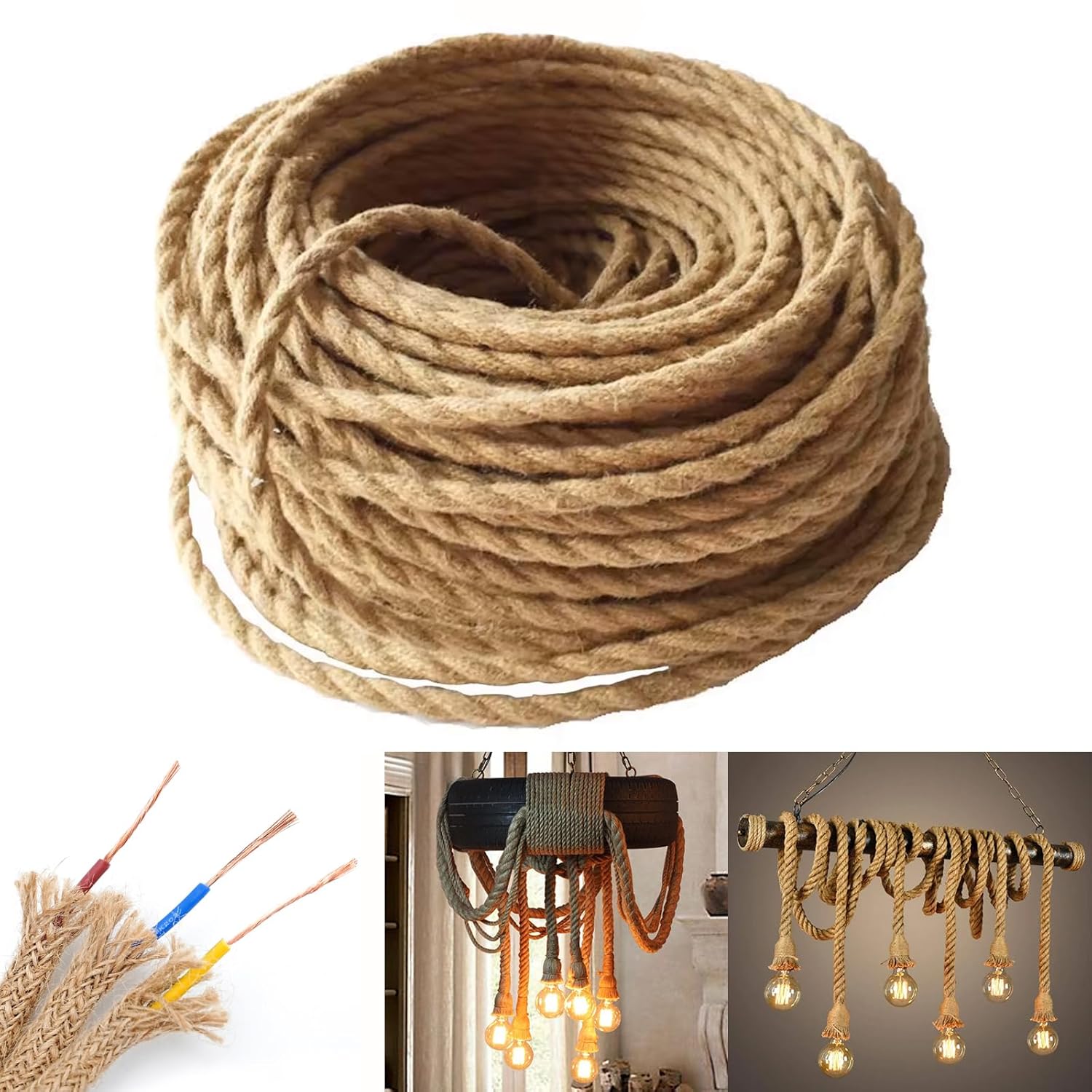 10M Fil Electrique Cable 3G0,75 Fil Electrique 0,75mm² Corde 3x0,75mm² ...