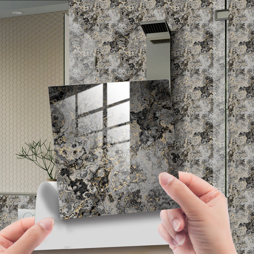Panel Adhesivo 3D Gris Claro Marmoleado - 20 Láminas 30x30cm ...