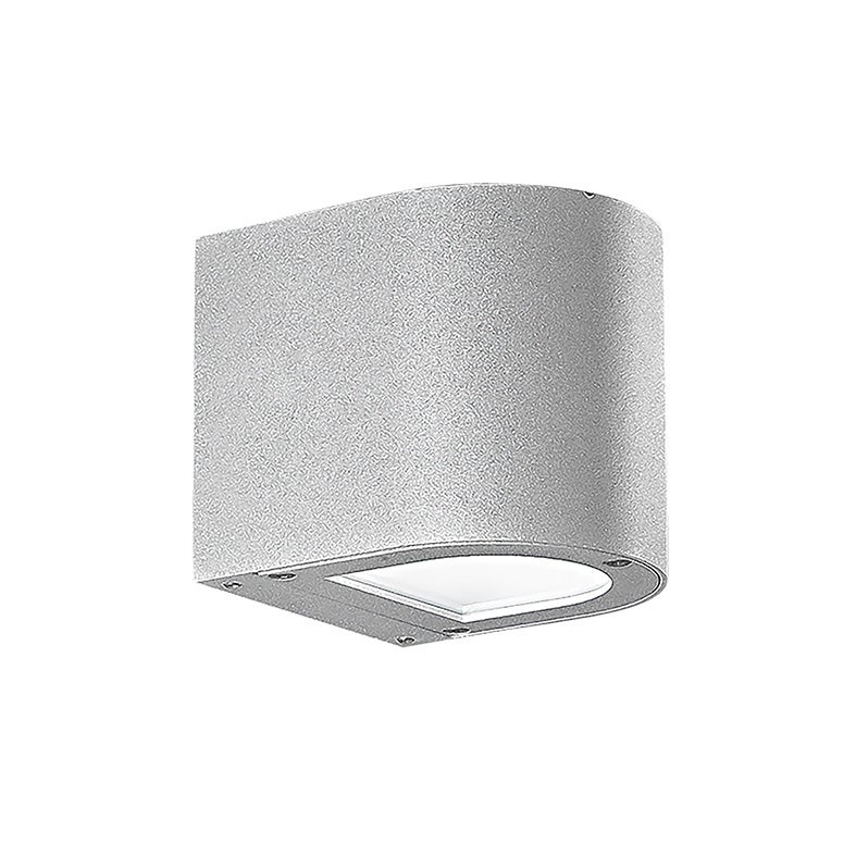 Aplique LED redondo plateado de 4,5 W, emisión única, gris, 4000 K, 60 ...
