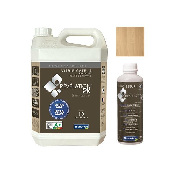 Vitrificateur Parquet Révélation-2K Ultra Mat 5L Blanchon | Leroy Merlin
