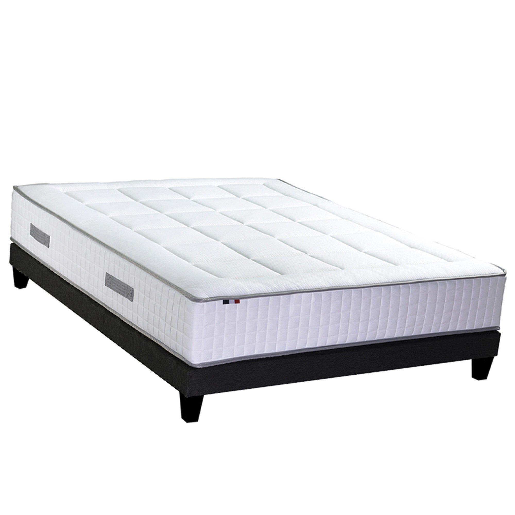 Ensemble Matelas Ressort 7 zones + Mémoire de forme + Sommier ...