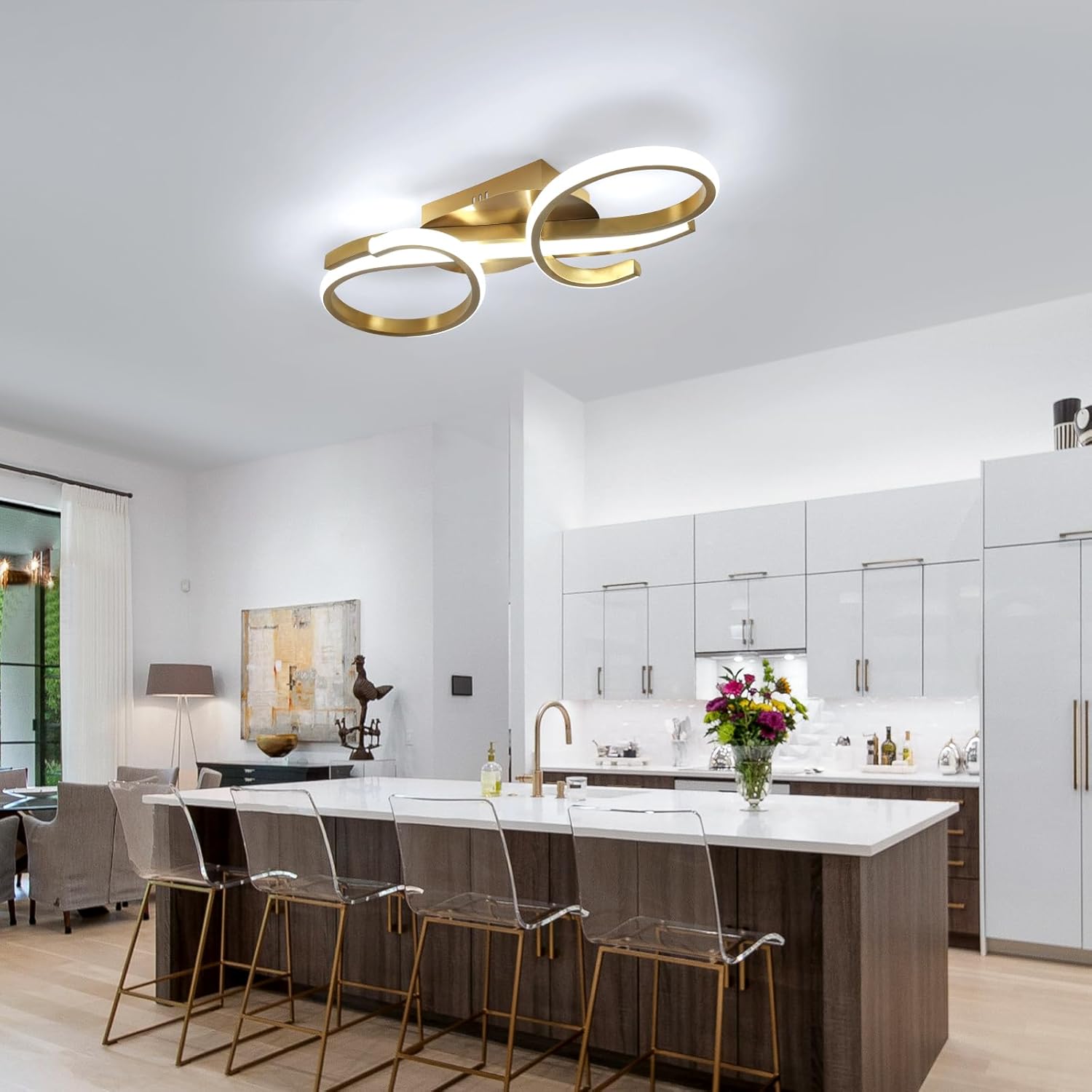 Plafonnier LED Moderne 36W 4000LM 6500K Blanc Froid - Luminaire ...