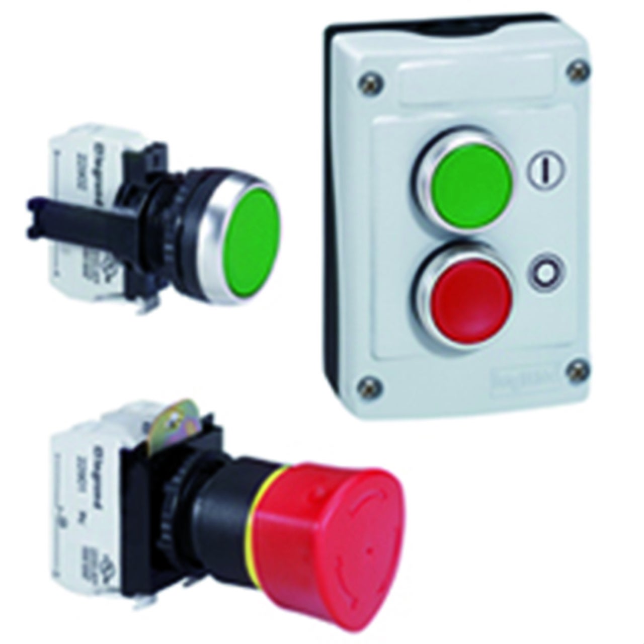 Bloc complet non lumineux à impulsion affleurant 1nf - rouge | Leroy Merlin