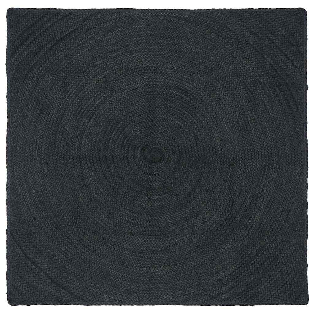 Alfombra Gris oscuro 160 x 160 cm yute | Leroy Merlin