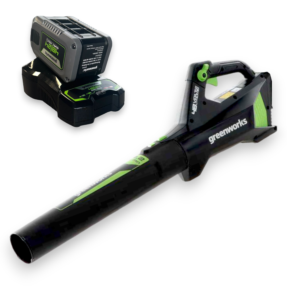 Soplador axial sin cable de 48V con kit de batería y cargador ...