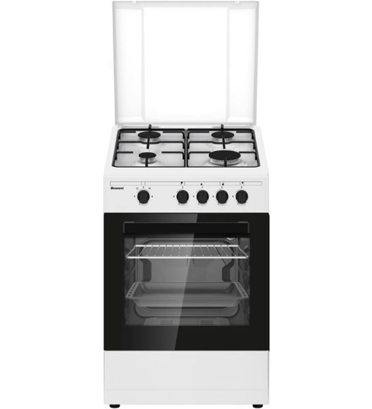 Benavent CBS504WN cocina convencional de 50cm 4 zonas blanco | Leroy Merlin