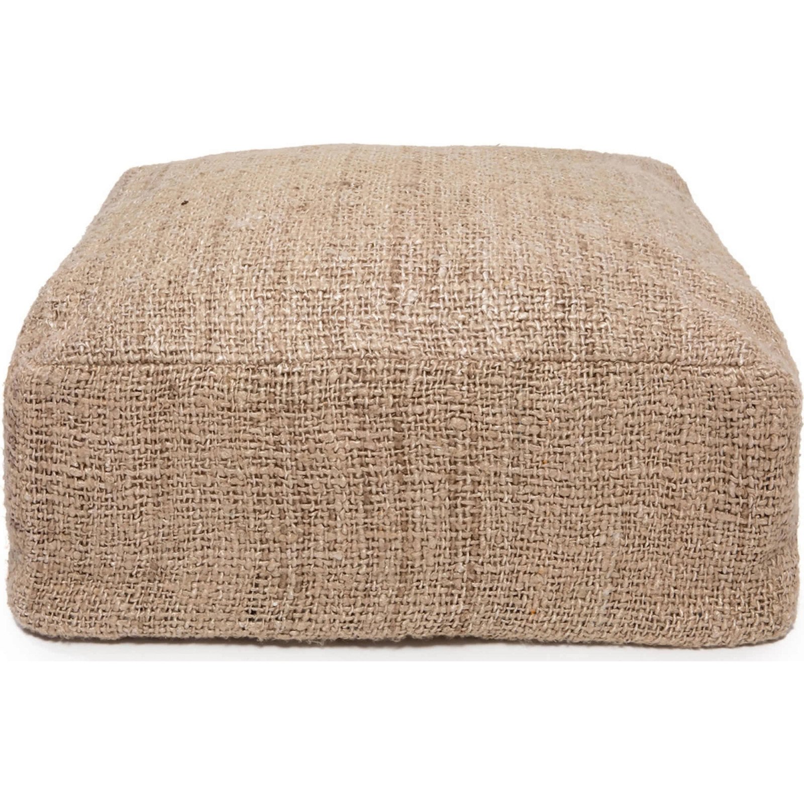 Pouf Oh My Gee élégance et confort 60 x 60 x 25 cm Beige | Leroy Merlin