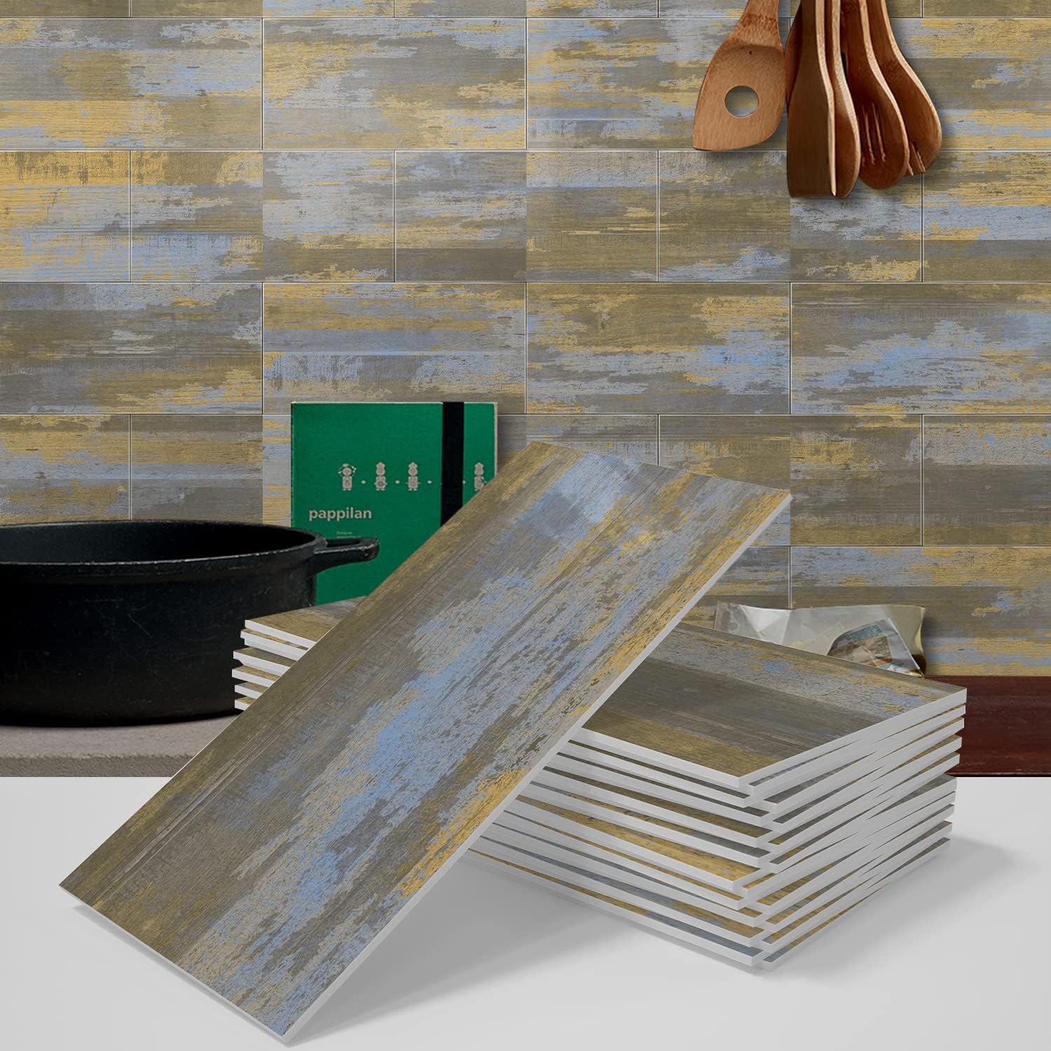 Panel para Pared 3D Amarillo Marmoleado - Lote de 16 Láminas ...