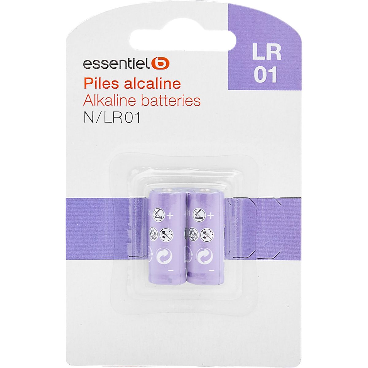 Pile ESSENTIELB Lot 2 piles LR1 / E90 | Leroy Merlin