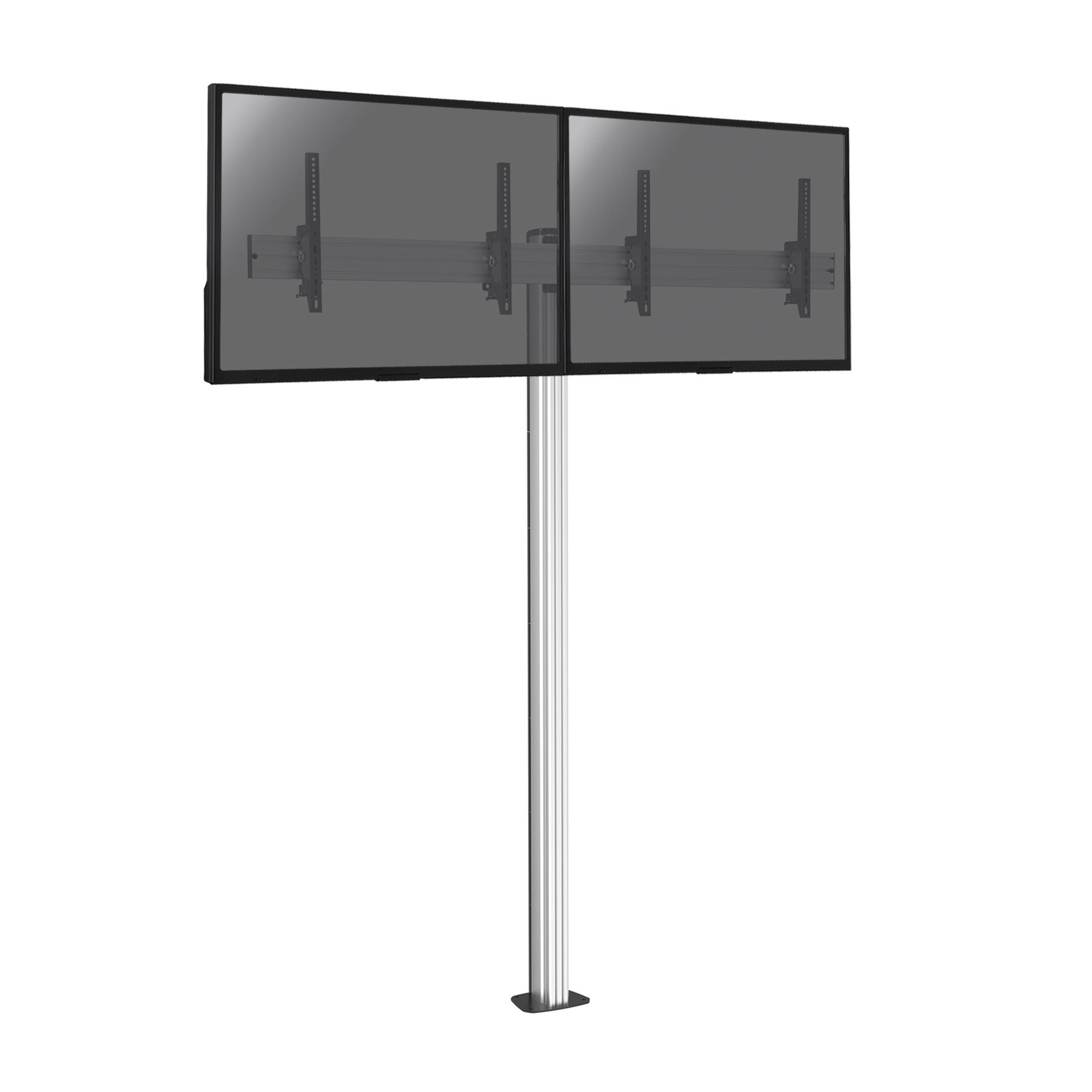 KIMEX - Support sur pied pour 2 écrans TV 43'' - 49'' - Hauteur 240cm ...