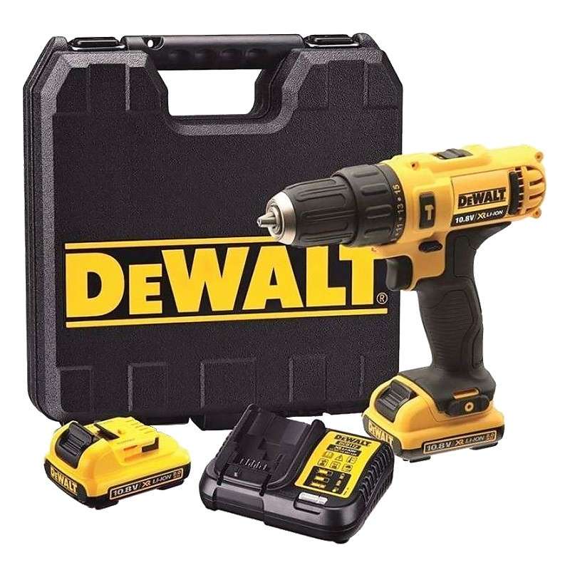 Perceuse à percussion DEWALT DCD716D2 10,8V (2x2Ah) Li-Ion mandrin 10mm | Leroy Merlin