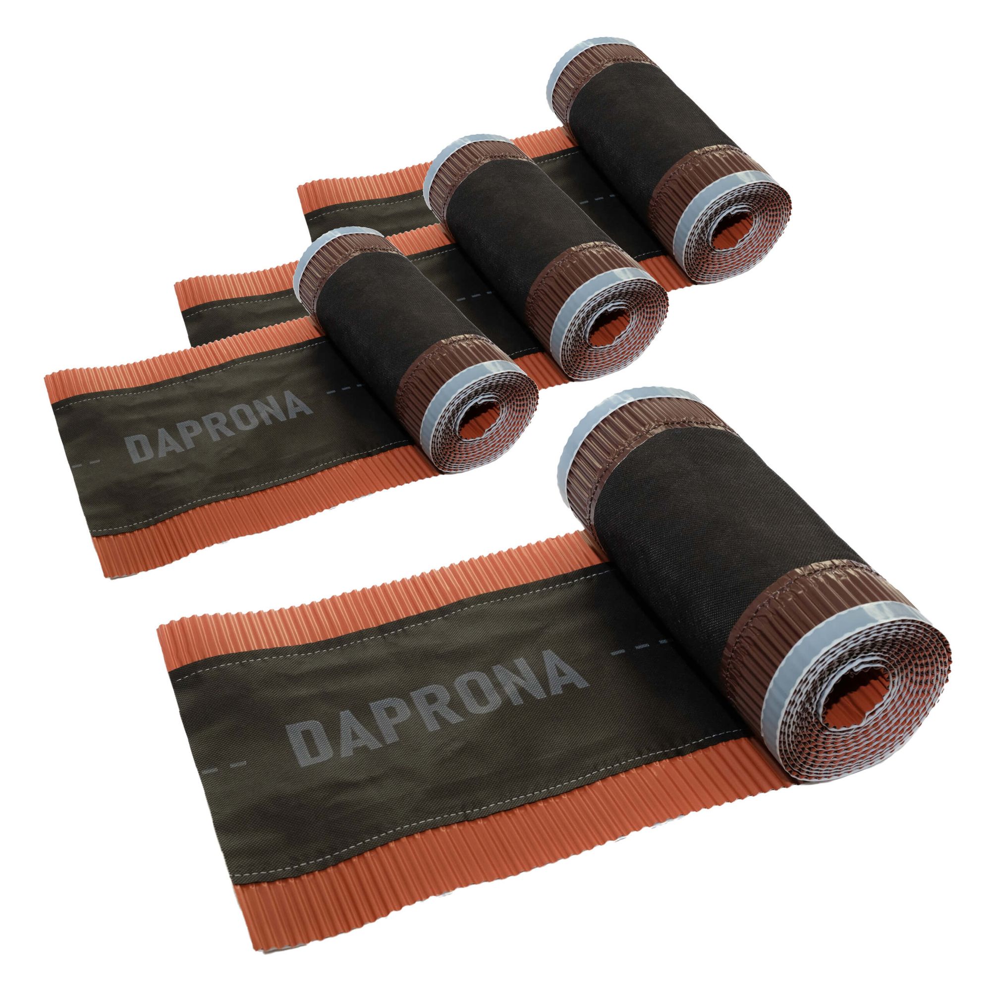 Ruban de faîtage aluminium 390 mm x 5 m (4 rouleaux) rouge RAL 8004 ...