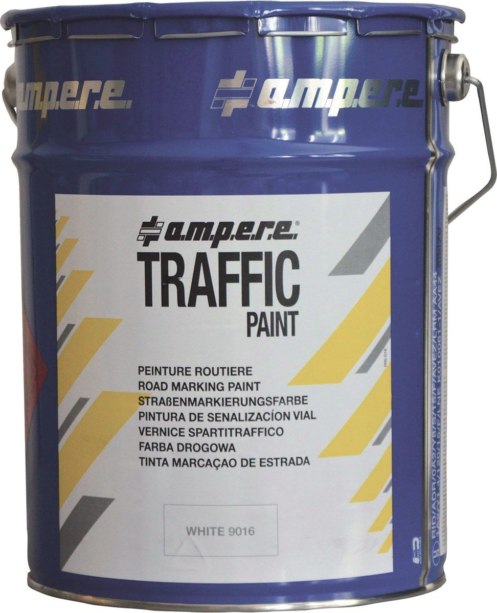 PEINTURE ROUTIÈRE - Blanc RAL 9016 - 5KG - AMPERE TRAFFIC ROAD MARKING ...