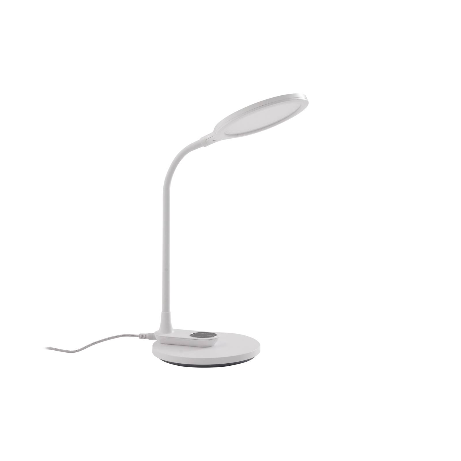 Lindby lampe de table LED Valtaria, blanc, CCT, intensité variable ...