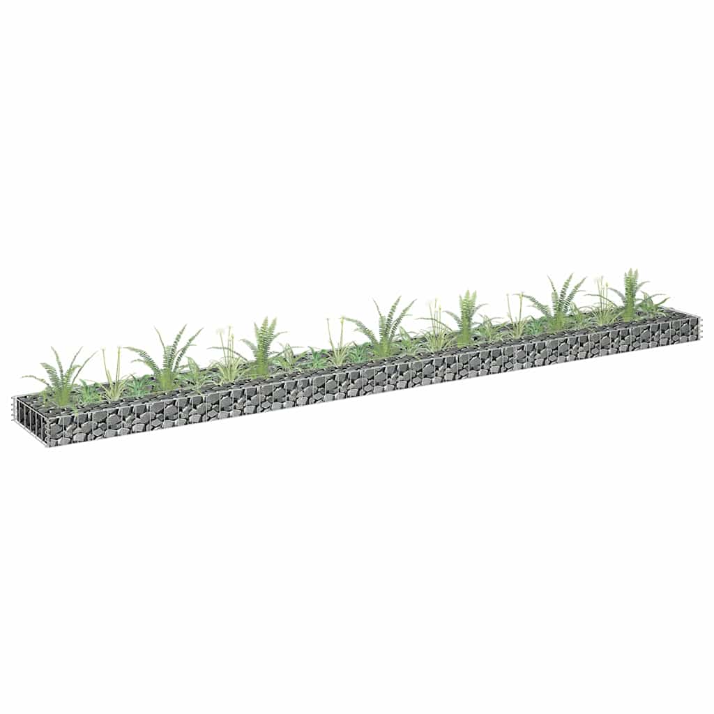 Lit surélevé à gabion Acier galvanisé 270x30x10 cm | Leroy Merlin
