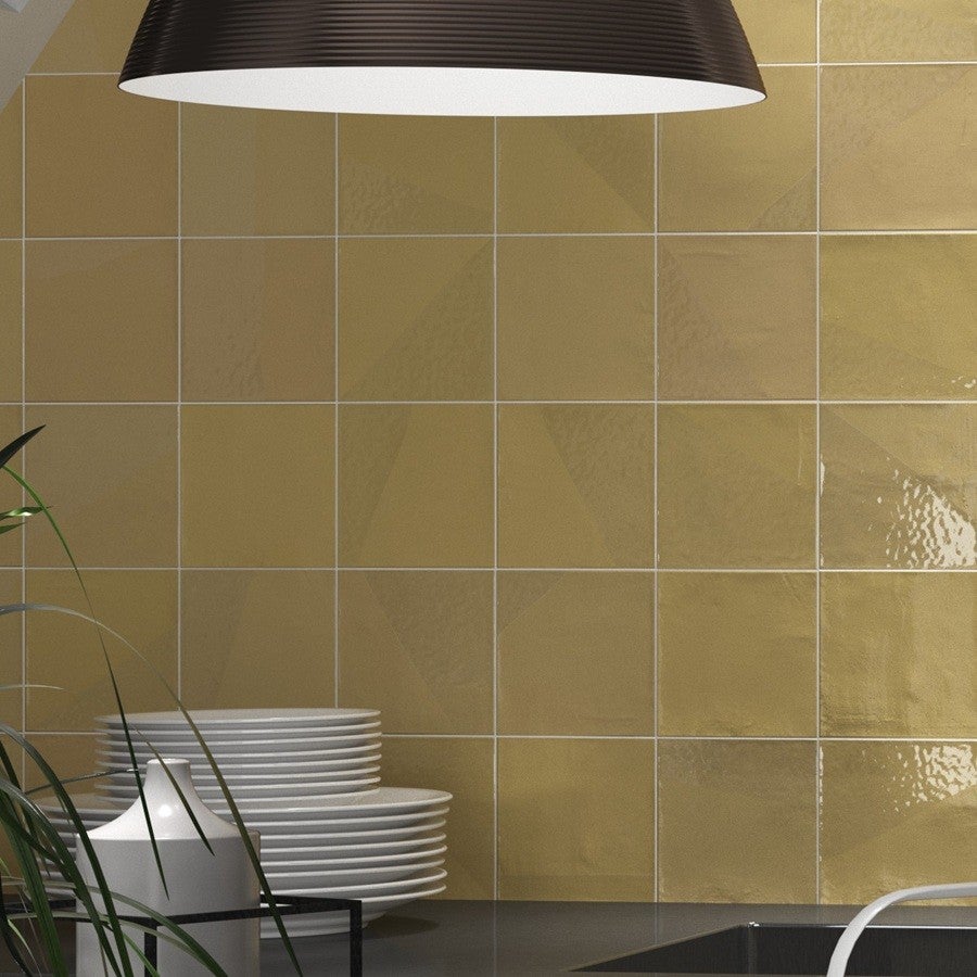 Carrelage Effet Zellige 13,8x13,8 Cm Marina Ocre | Leroy Merlin