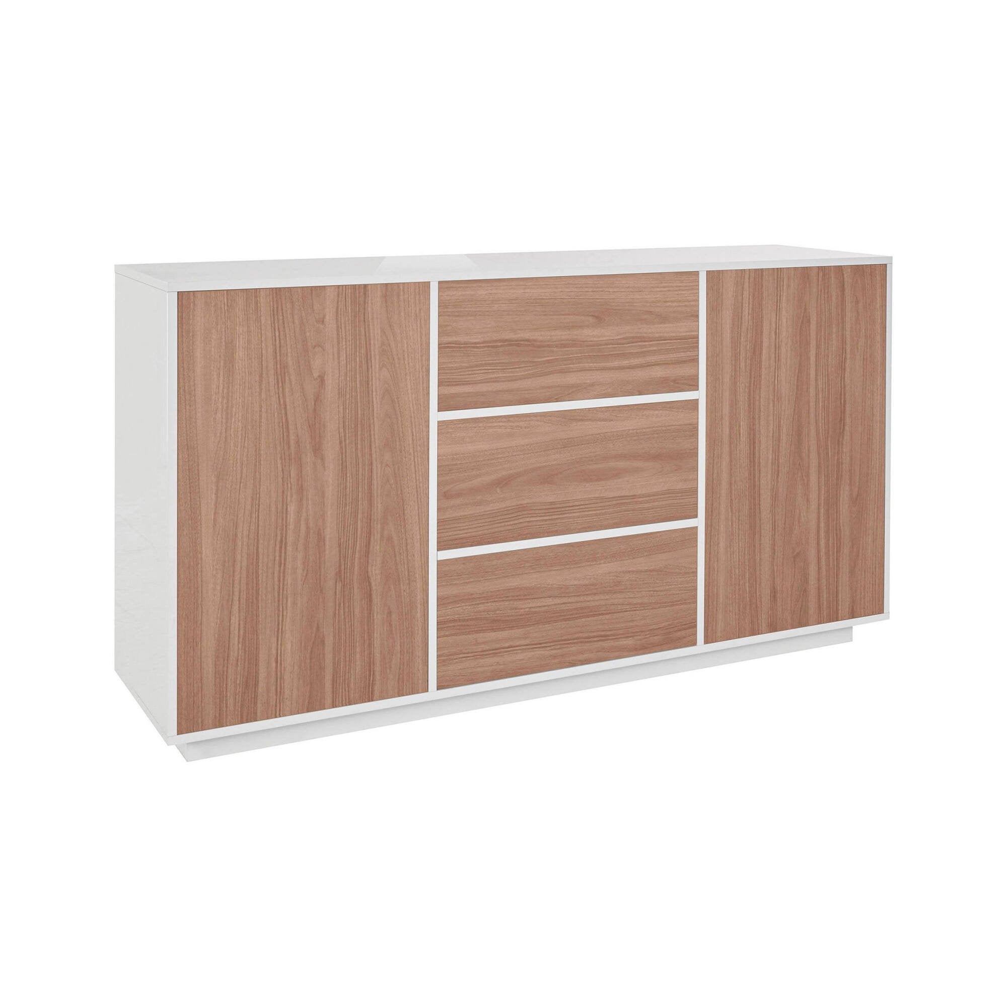 Buffet Aysha, Buffet de cuisine avec 2 portes et 3 tiroirs, Buffet de ...