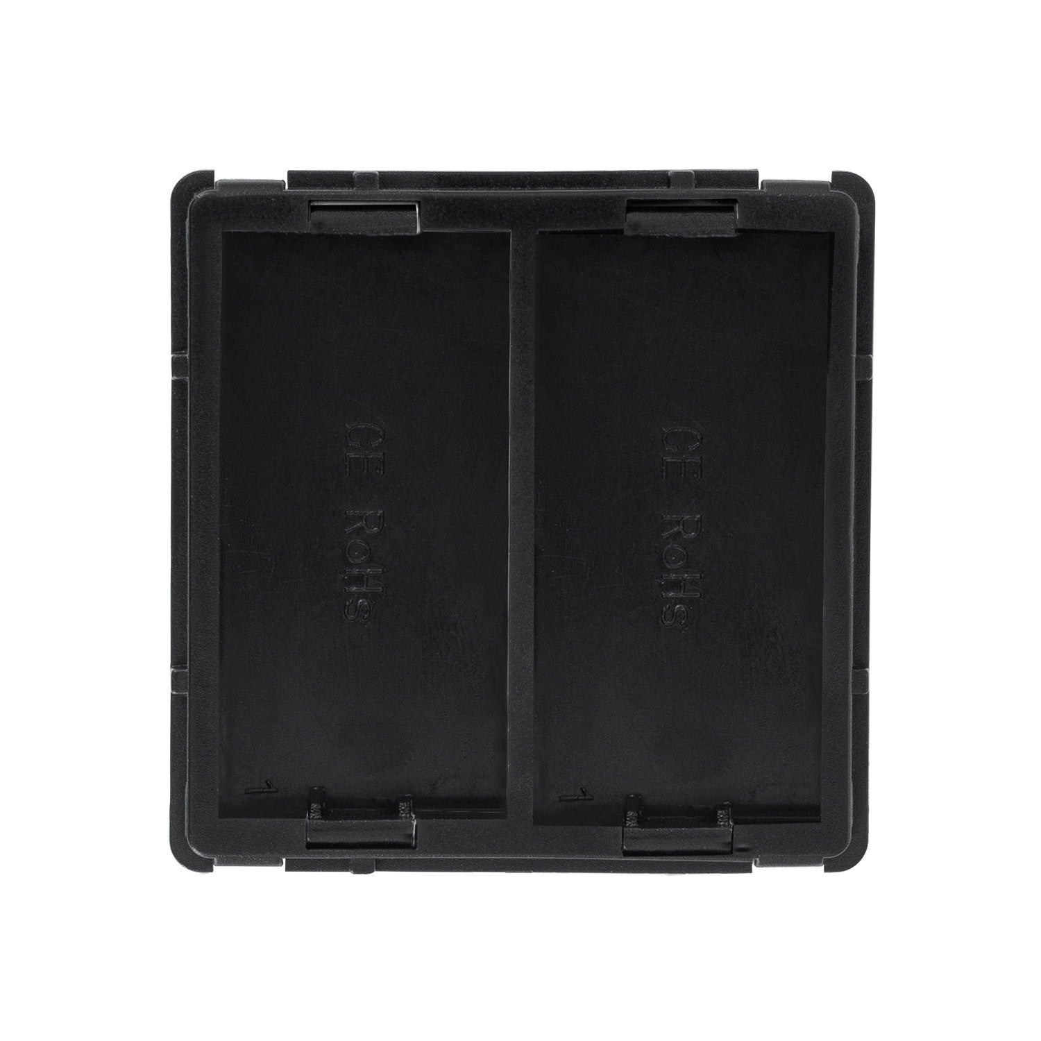 Toma Doble Tapa Ciega Modern, Negro, PC PC | Leroy Merlin