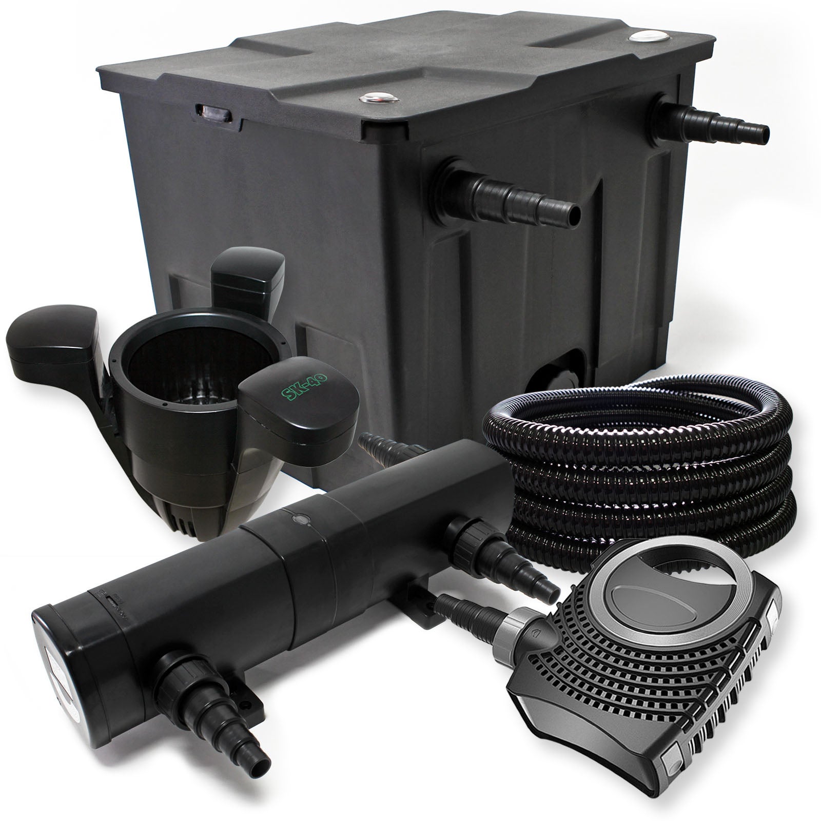 El Juego Filto Bio 12000L UVC clarificador para estanques 24 W 80 W ...