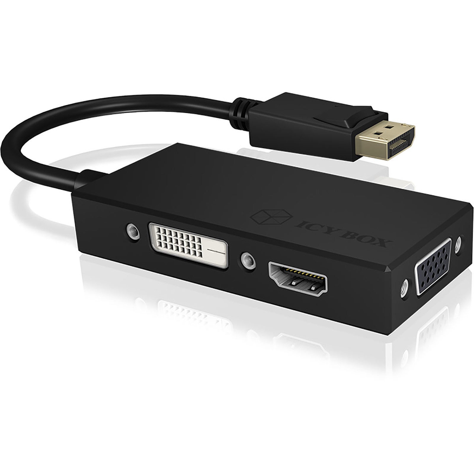 Adaptador ICY BOX DisplayPort [1 conector DisplayPort - 1 conector DVI ...