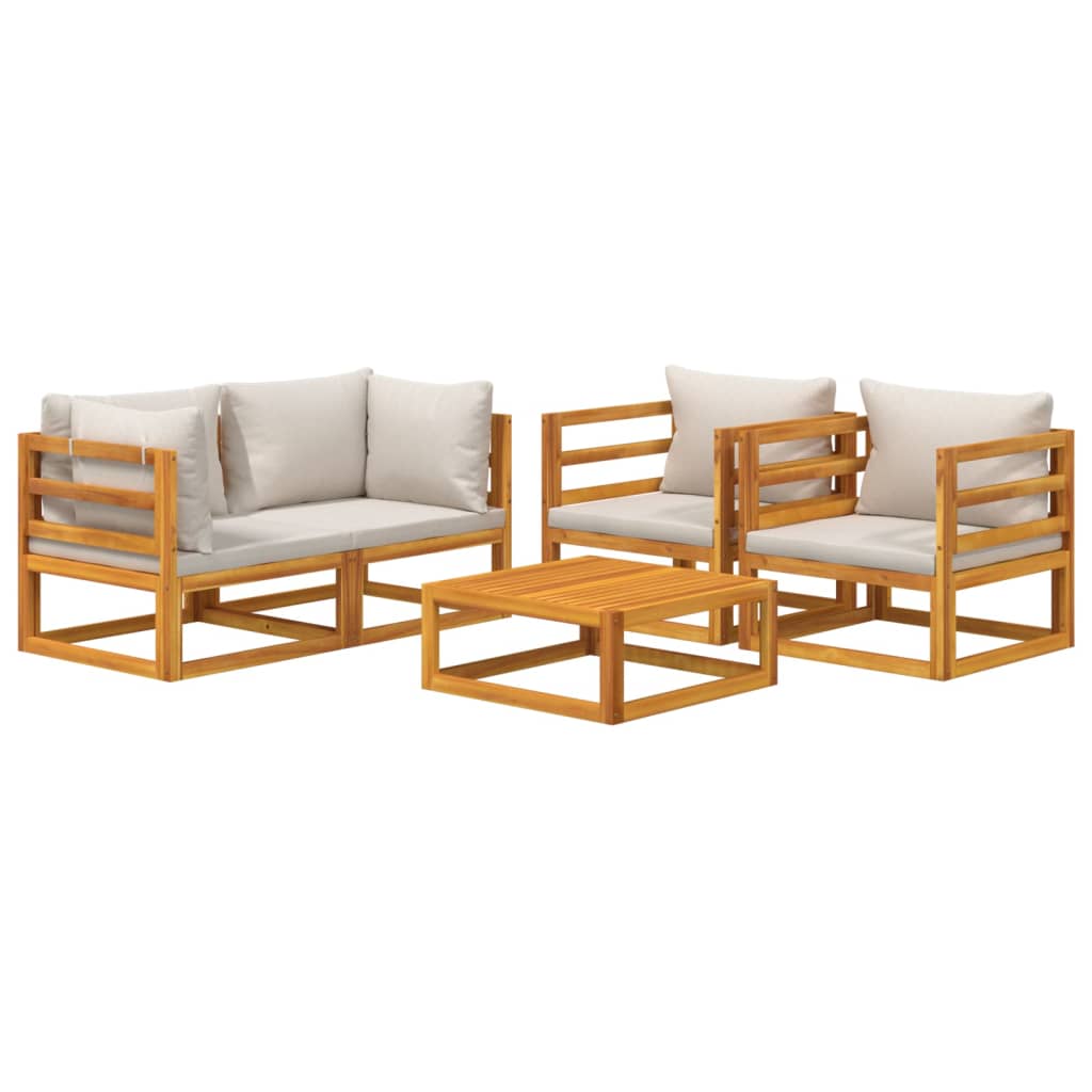 Muebles de jardín muebles de exterior juego de muebles de 5 piezas con ...