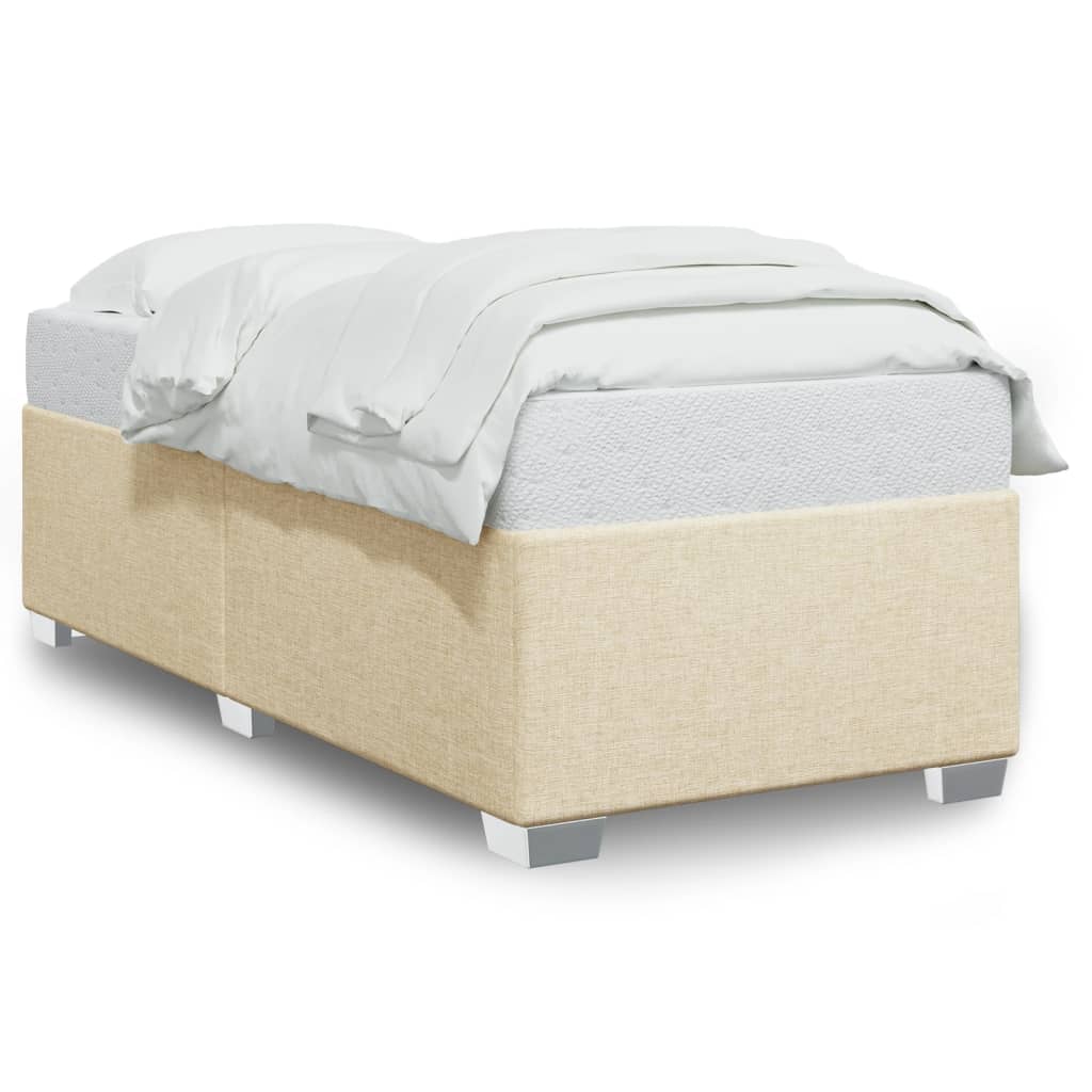 Letto singolo | Letto per adulti | Giroletto Crema 80x200 cm in Tessuto ...