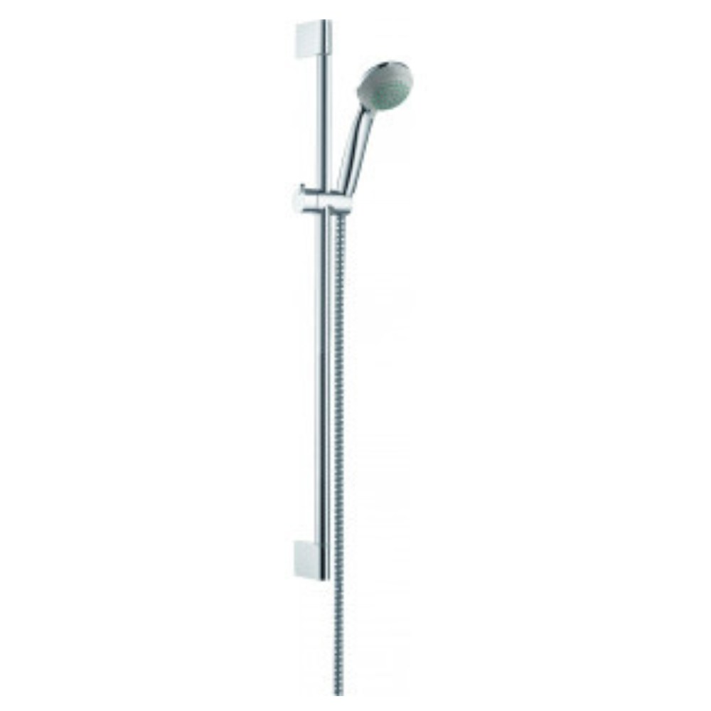 Set de douche Vario avec barre de douche 65 cm chromé Hansgrohe Crometta 85 | Leroy Merlin