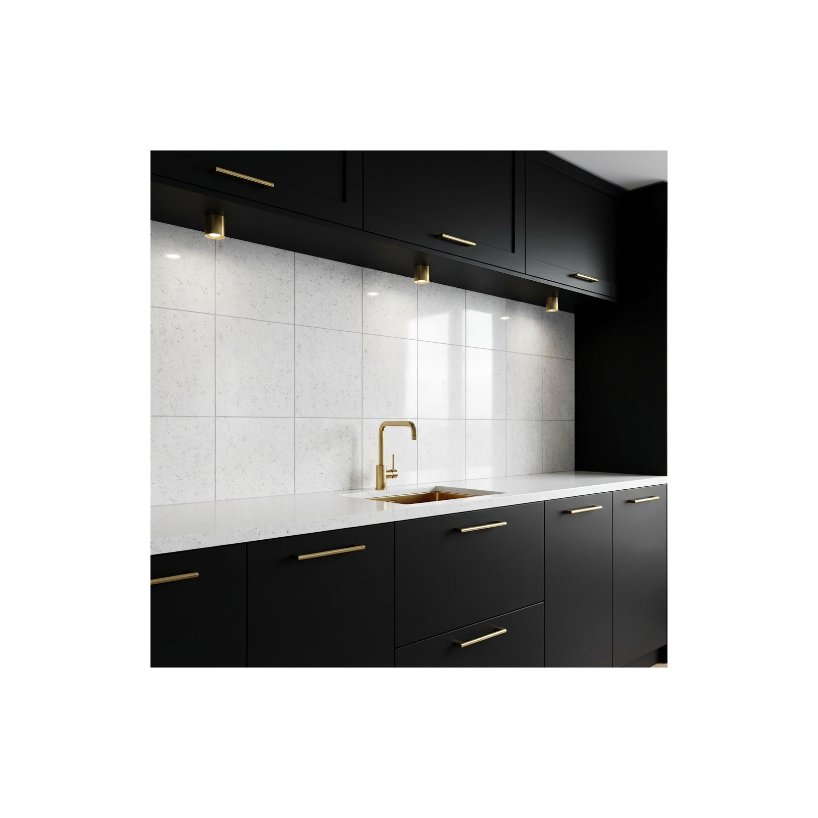 Marbre composite résine COMPOMARBLE MISTY WHITE - 60x30 cm - Brillant ...