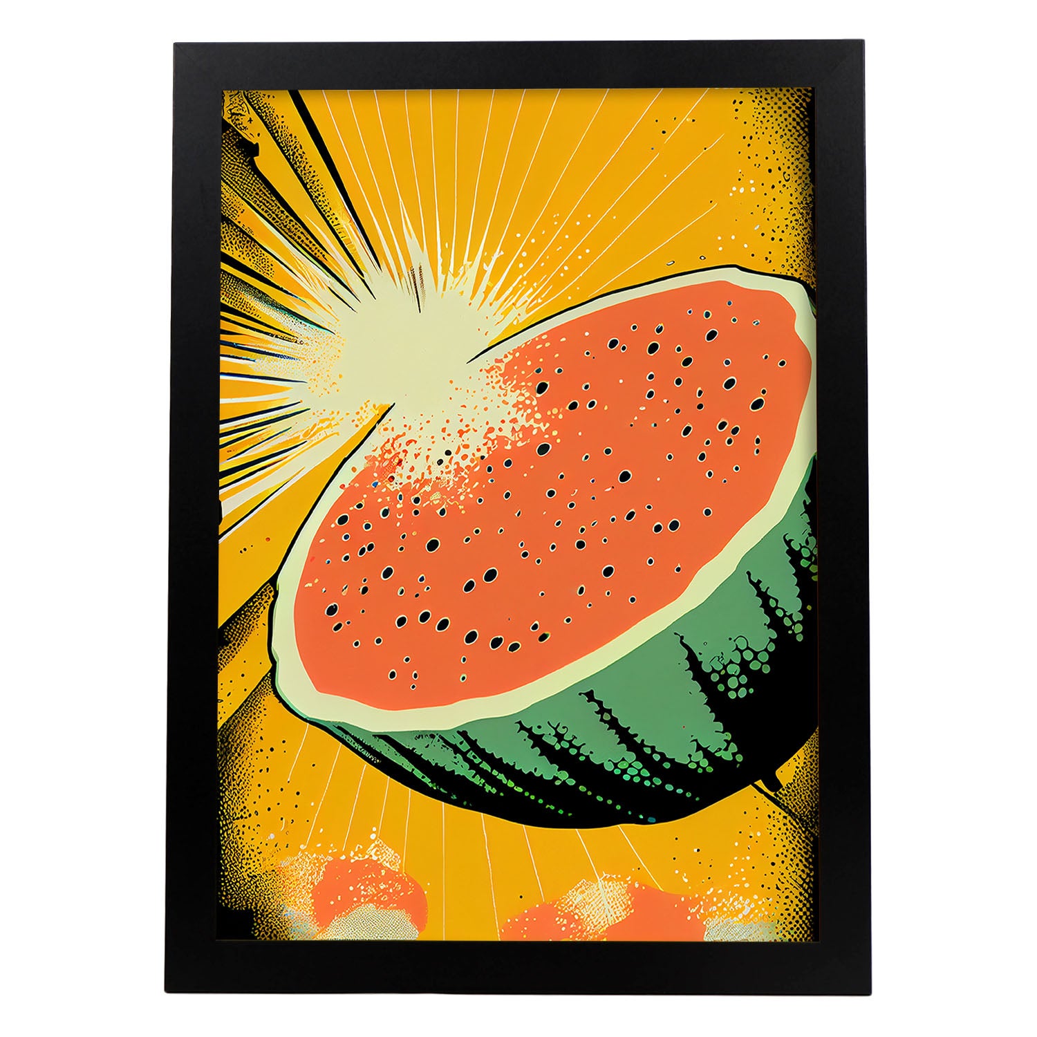 Cantaloup Affiche Colorée De Légumes Et De Fruits Illustration Mur Pop ...
