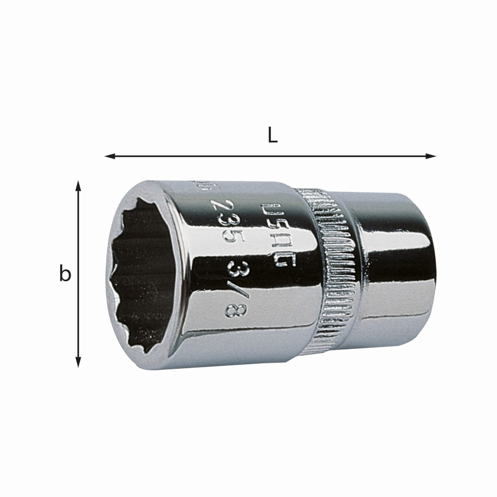 CHIAVE A BUSSOLA CON BOCCA POLIGONALE 235 3/8" 22 MM | Leroy Merlin