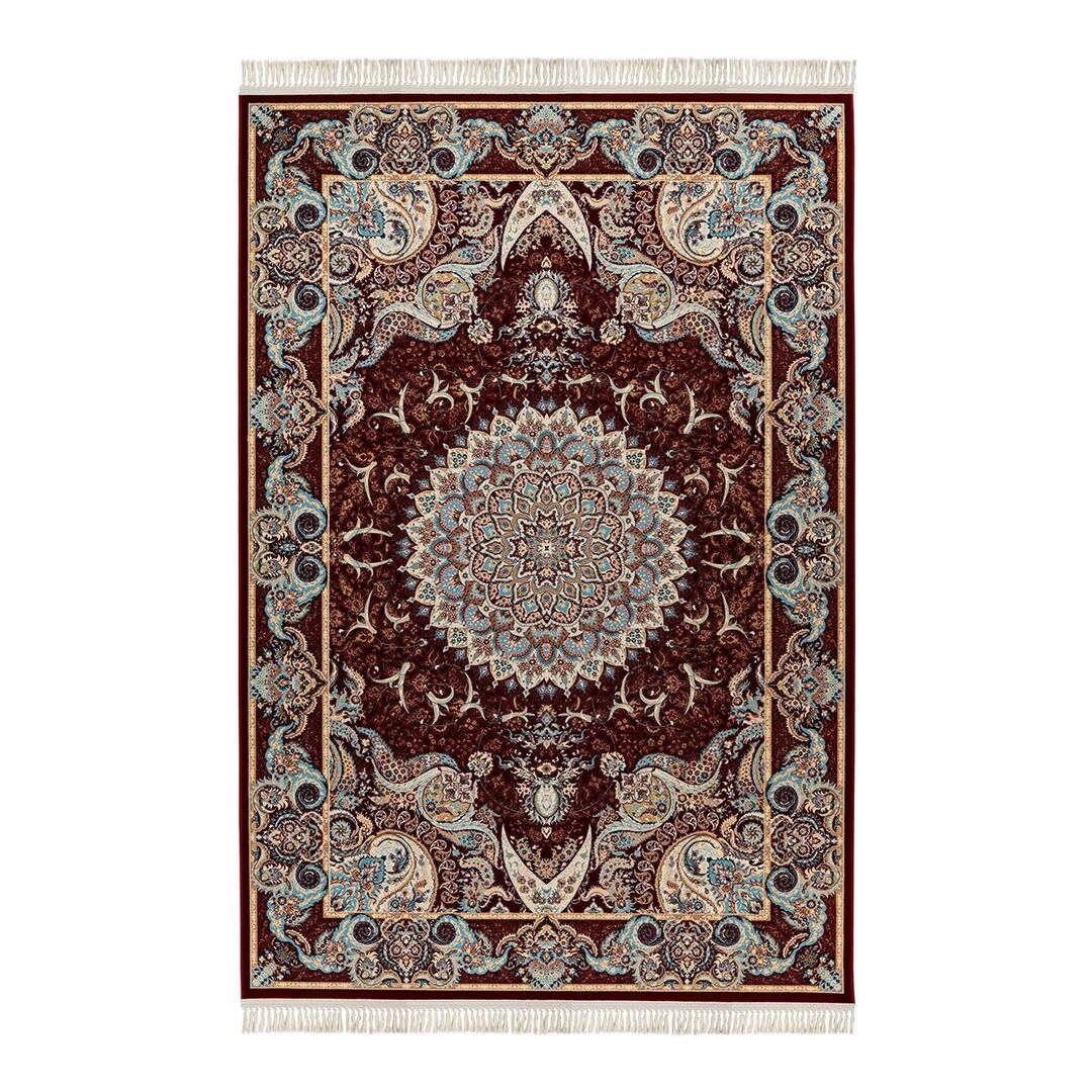 Tapis ethnique orientale en polypropylène Rouge 160x230 COSMO | Leroy ...