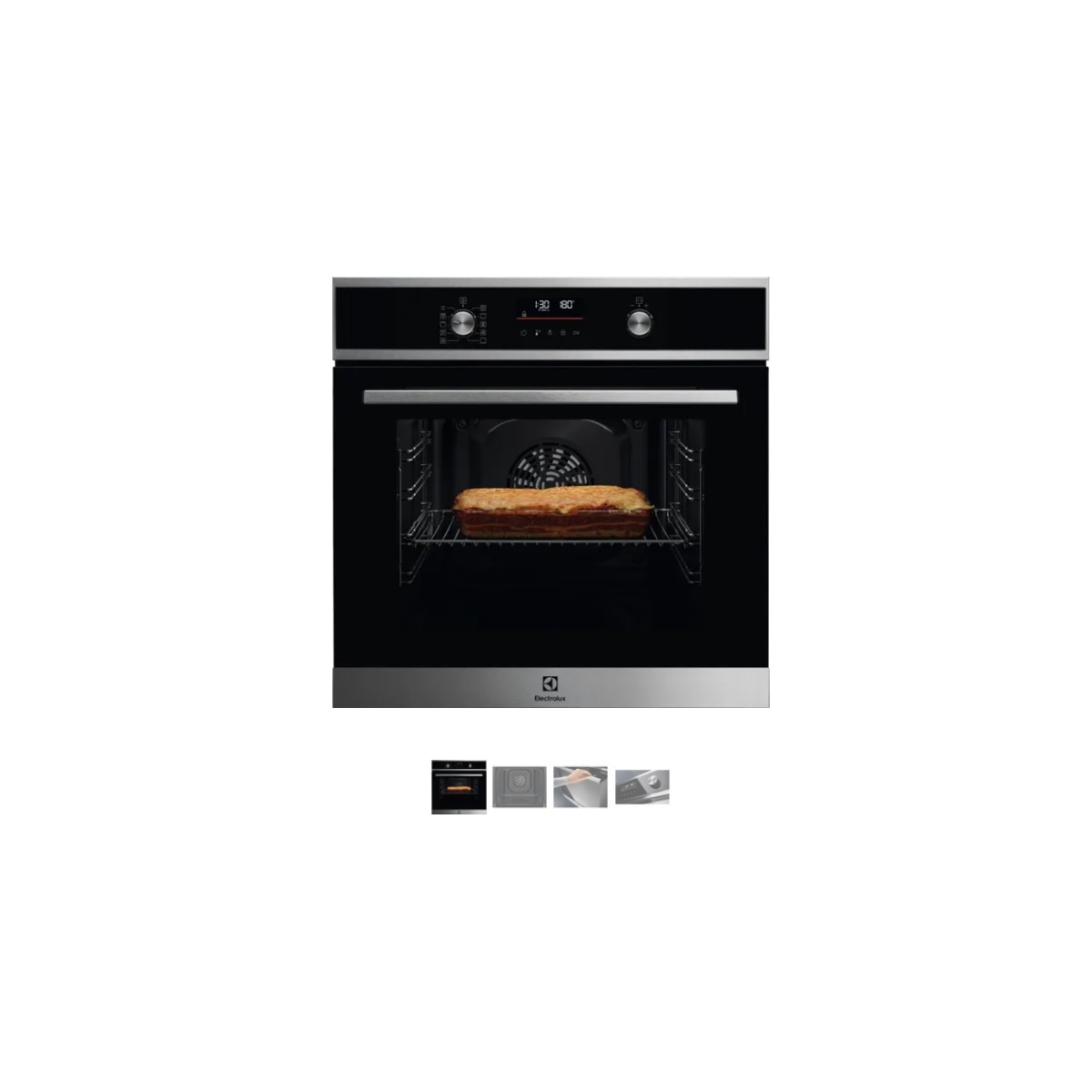 Four intégrable multifonction 65l 60cm inox - Electrolux EOF6P66BX | Leroy Merlin