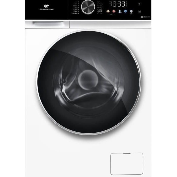 Lave linge sechant Continental Edison CELS106W 10 kg lavage 6 kg ...