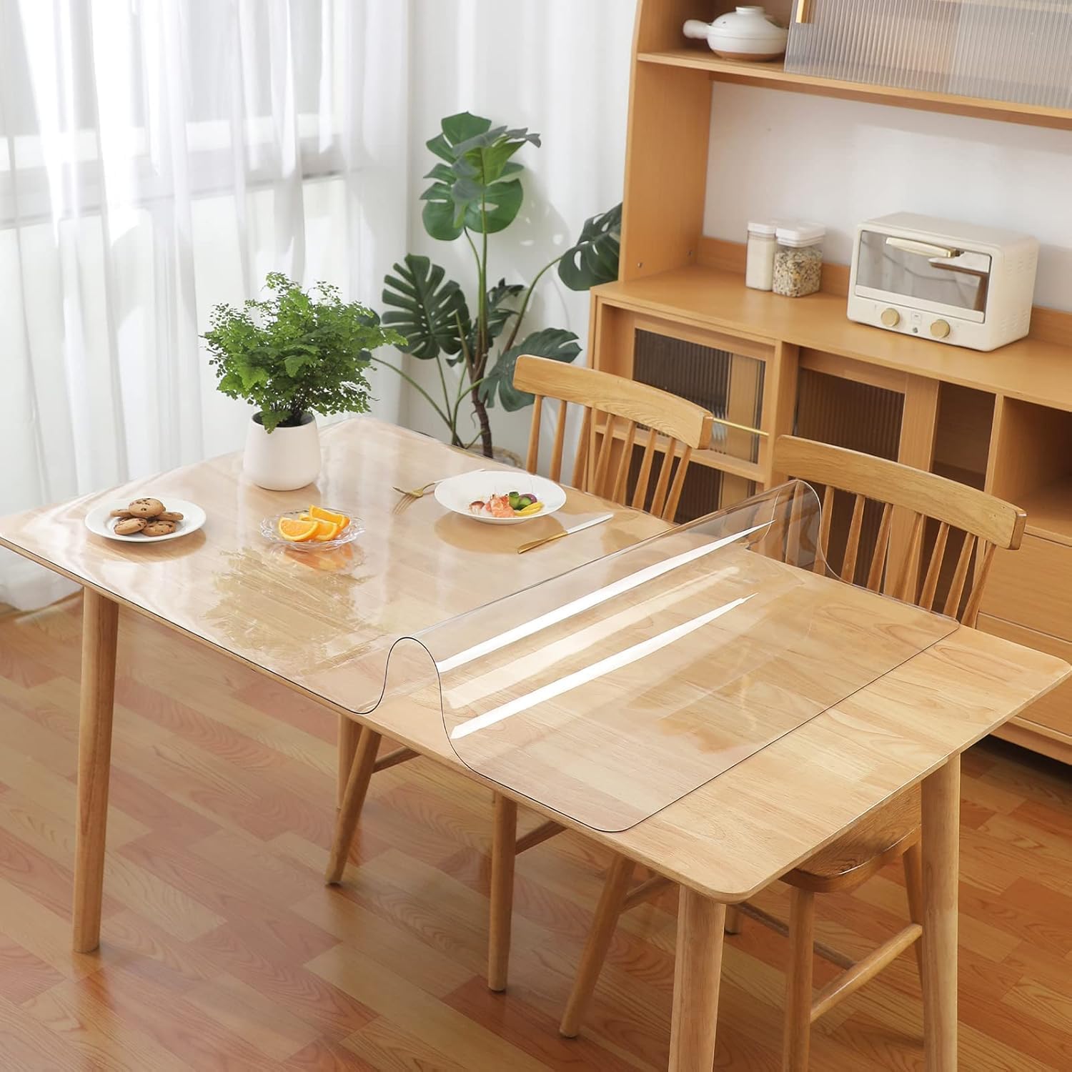 Mantel de PVC transparente (90 x 180 cm), de 1,0 mm de grosor, apto ...