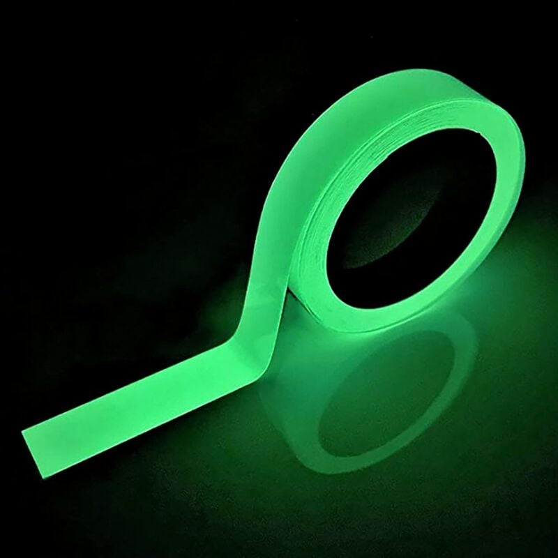 Ruban fluorescent - 10 mm x 10 m - Ruban réfléchissant phosphorescent ...