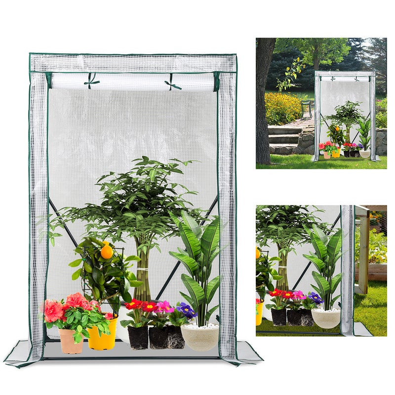 Serre de jardin balcon terrasse serre pour tomates acier PVC ...
