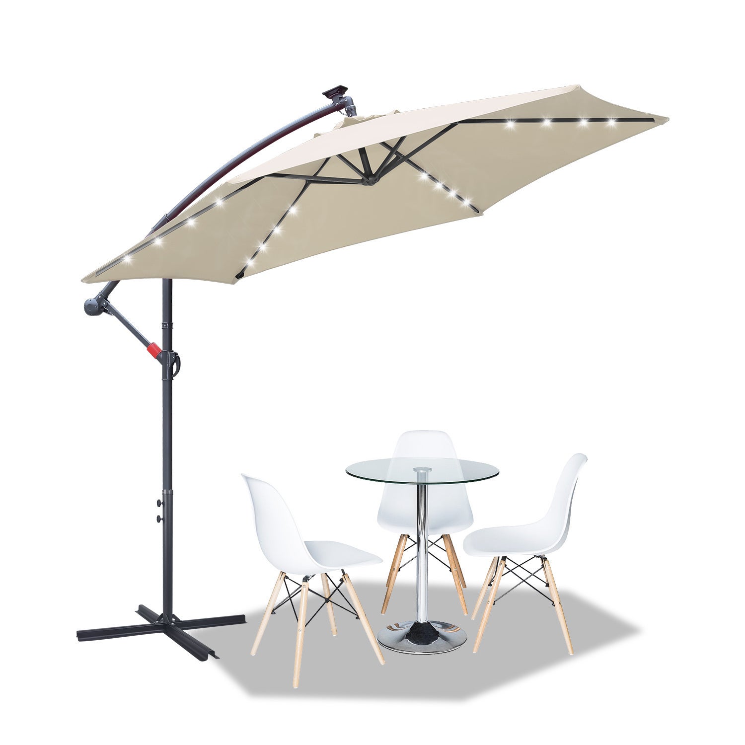 Parasol de jardin 3,5 m avec LED – Solution idéale pour grandes ...
