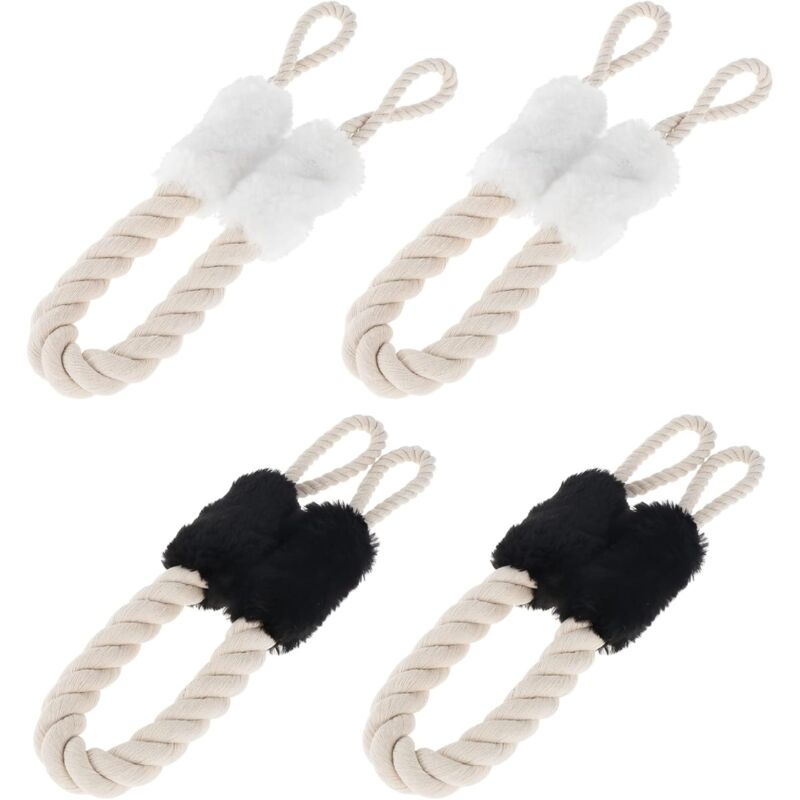 Lot de 4 butées de porte en corde pour poignées de porte et de fenêtre ...